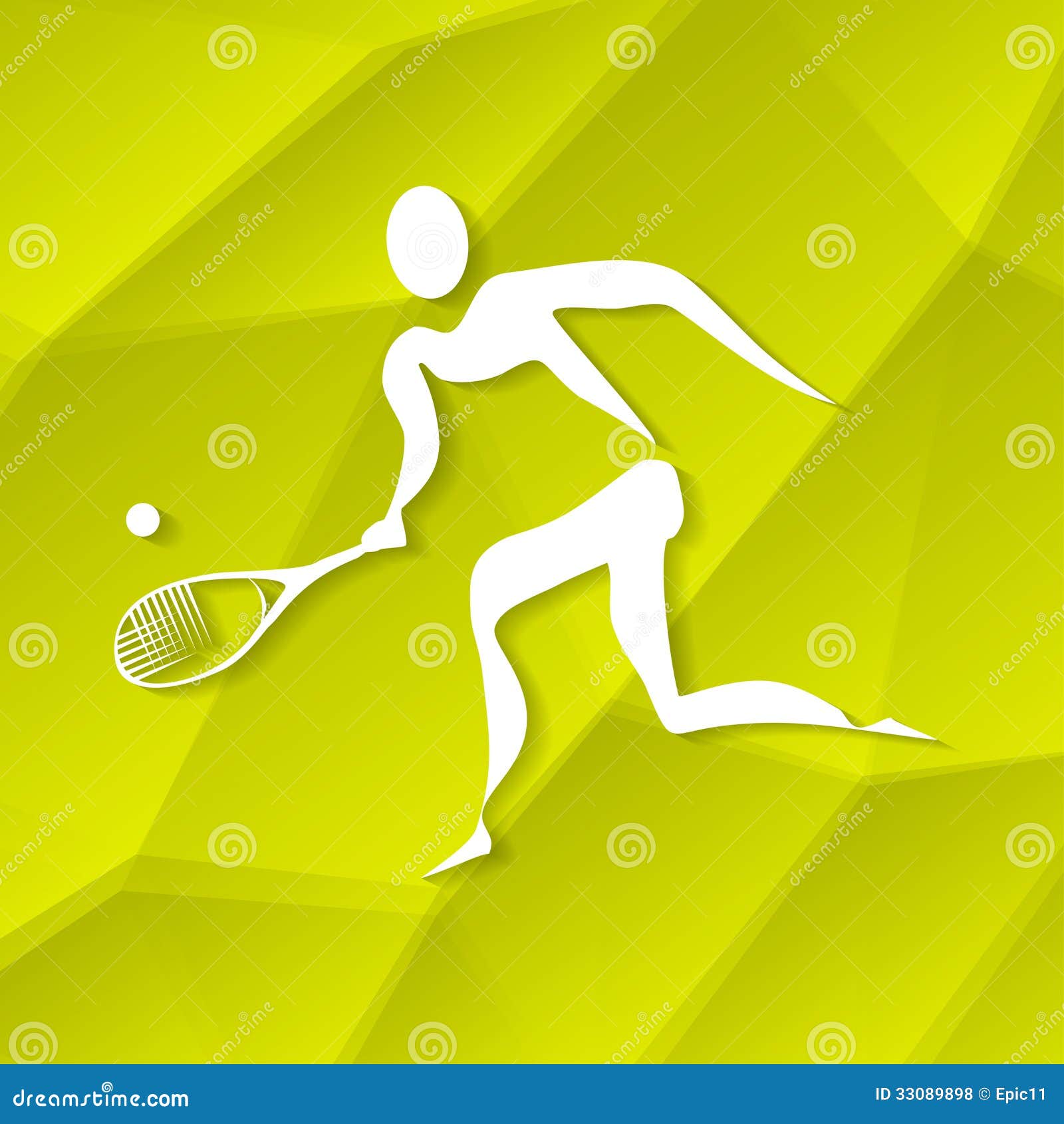Tennis Icon stock vector. Illustration of exercise, racket - 33089898