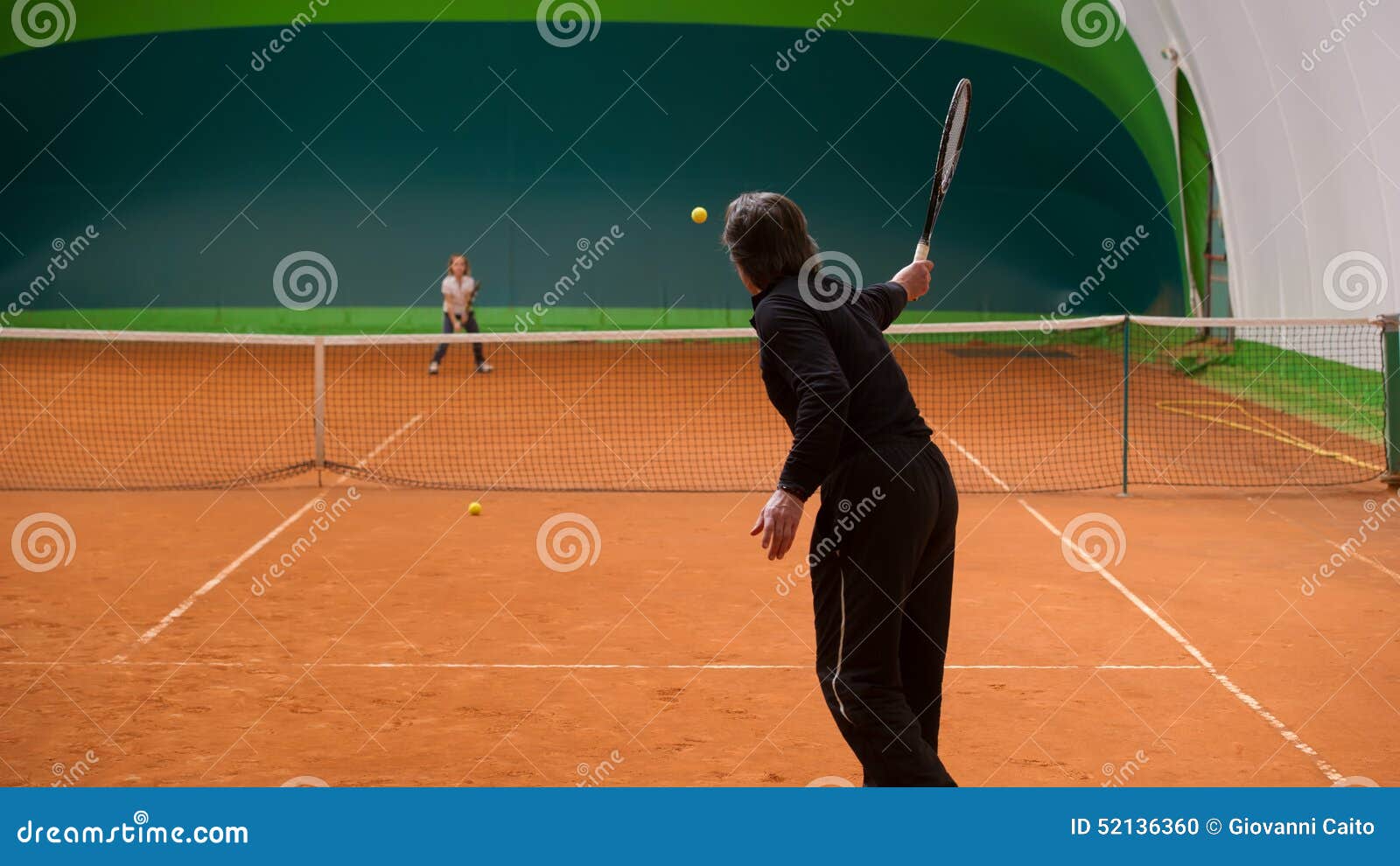 Tennis instructor stock photo. Image of playing, professional - 52136360