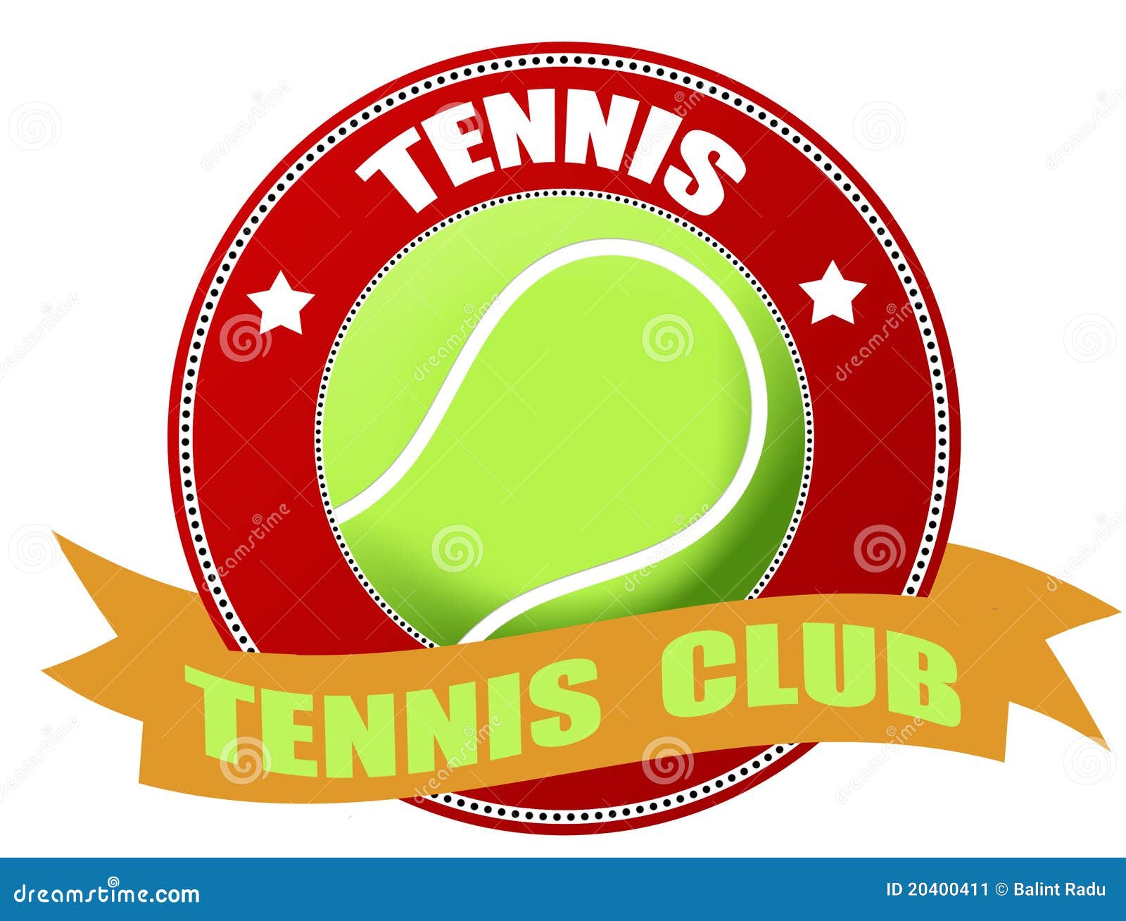Tennis label stock vector. Illustration of paper, notice - 20400411