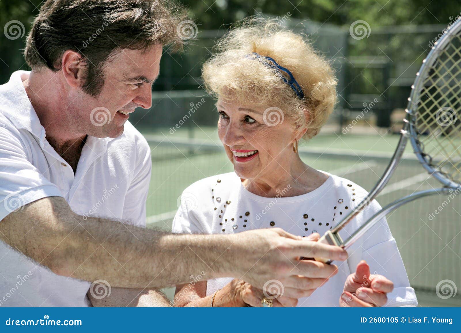 Tennis Lessons are Fun stock image. Image of instructor - 2600105