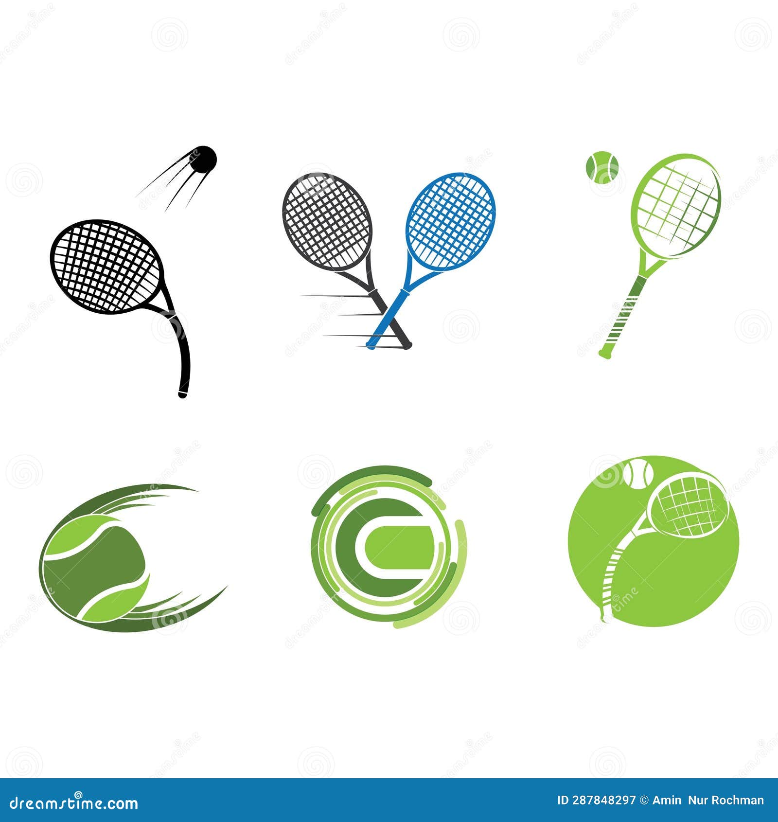 Tennis Logo Vector Design Template Stock Vector - Illustration of ...