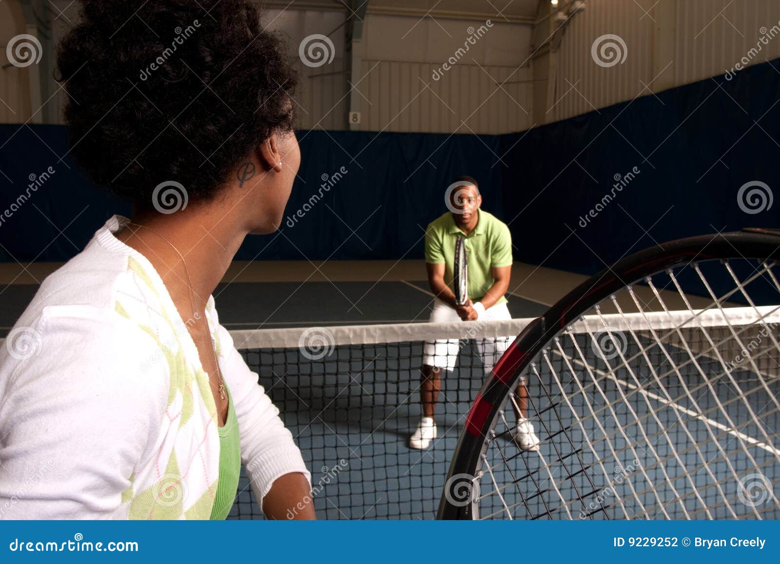 Tennis match stock photo. Image of lessons, attractive - 9229252