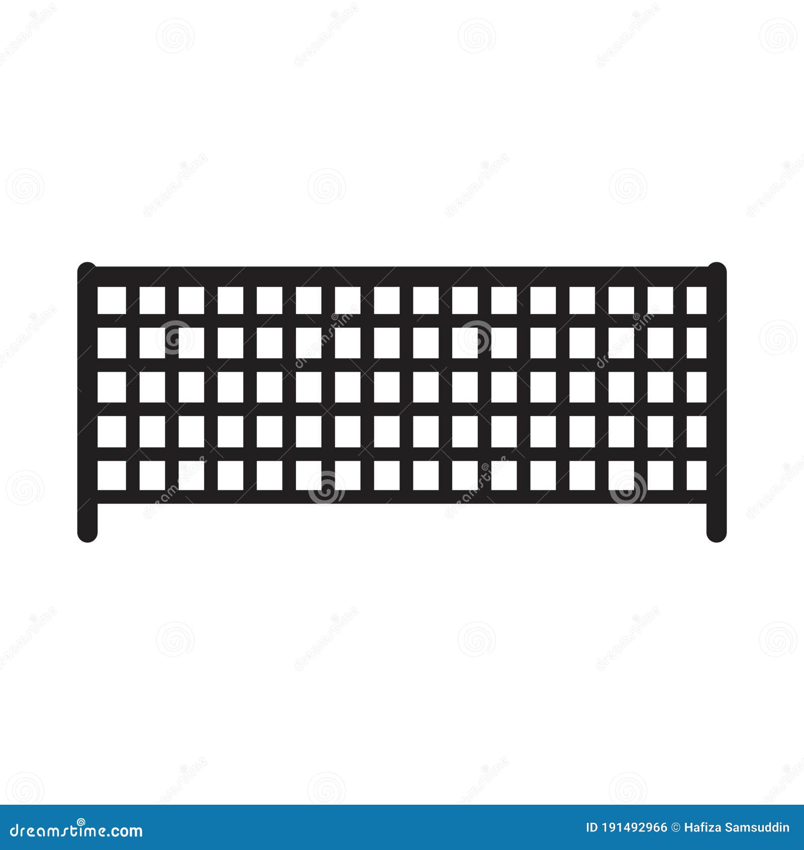 Tennis Net. Vector Illustration Decorative Design Stock Vector ...