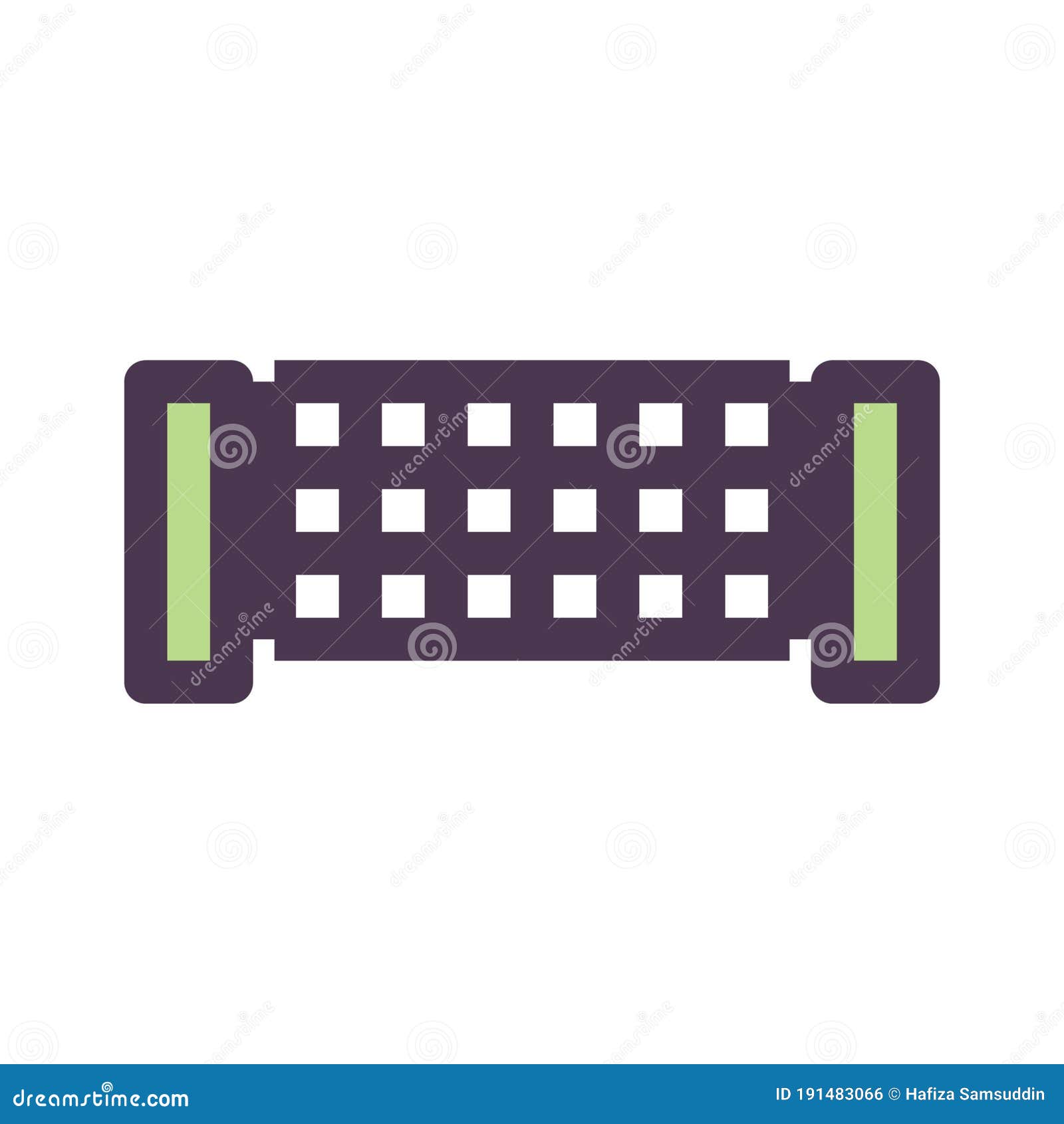 Tennis Net. Vector Illustration Decorative Design Stock Vector ...