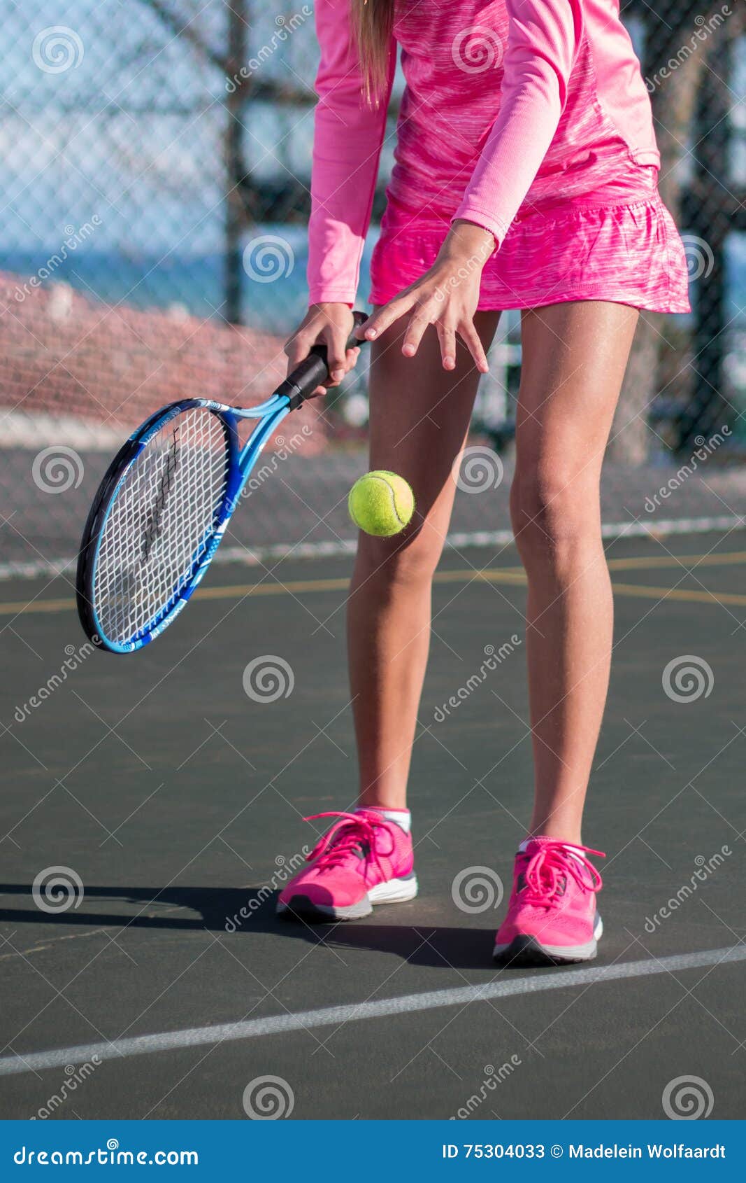 Tennis player in action stock image. Image of bounce - 75304033