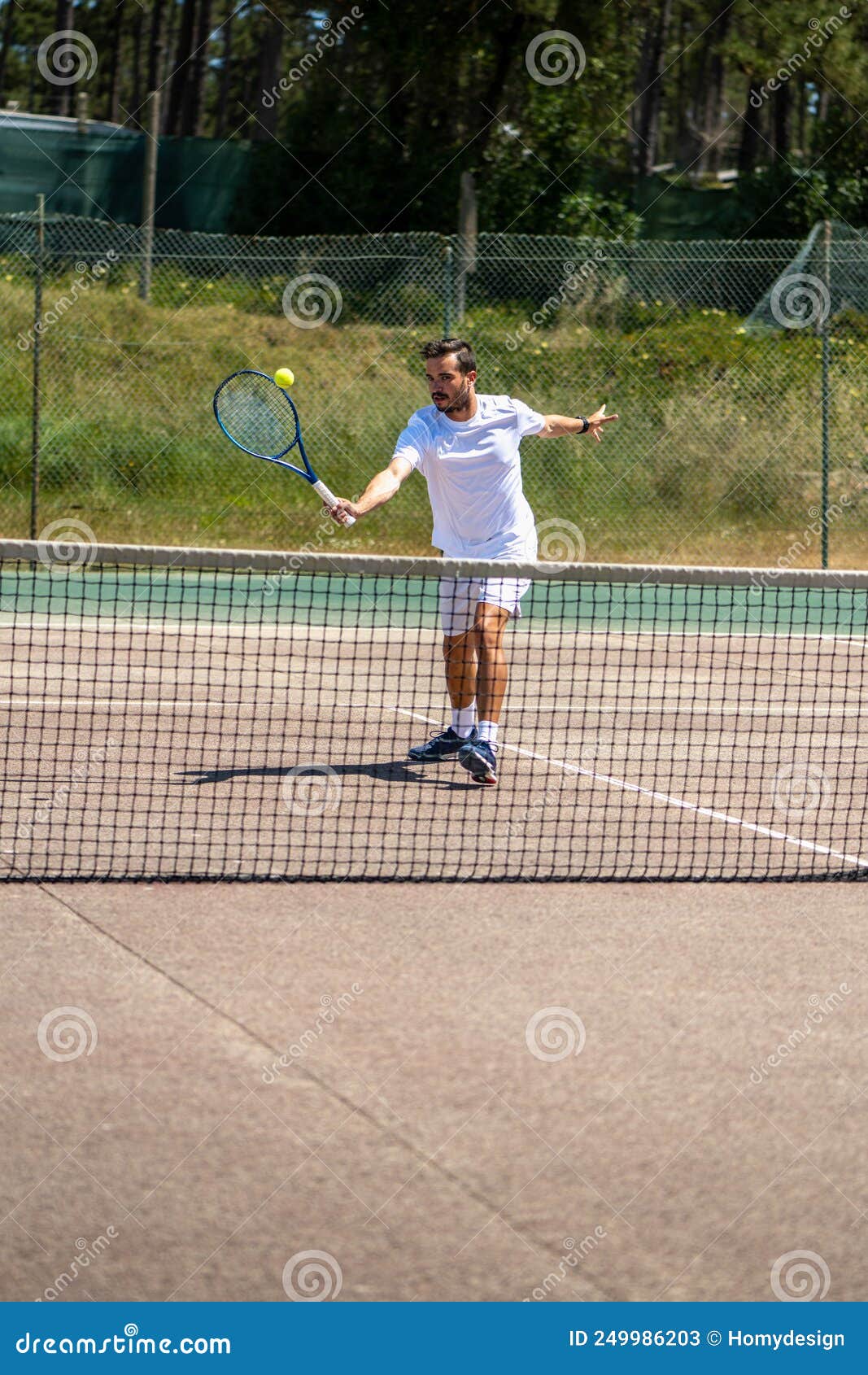 Tennis Player Performing a Drop Shot Stock Image - Image of court ...