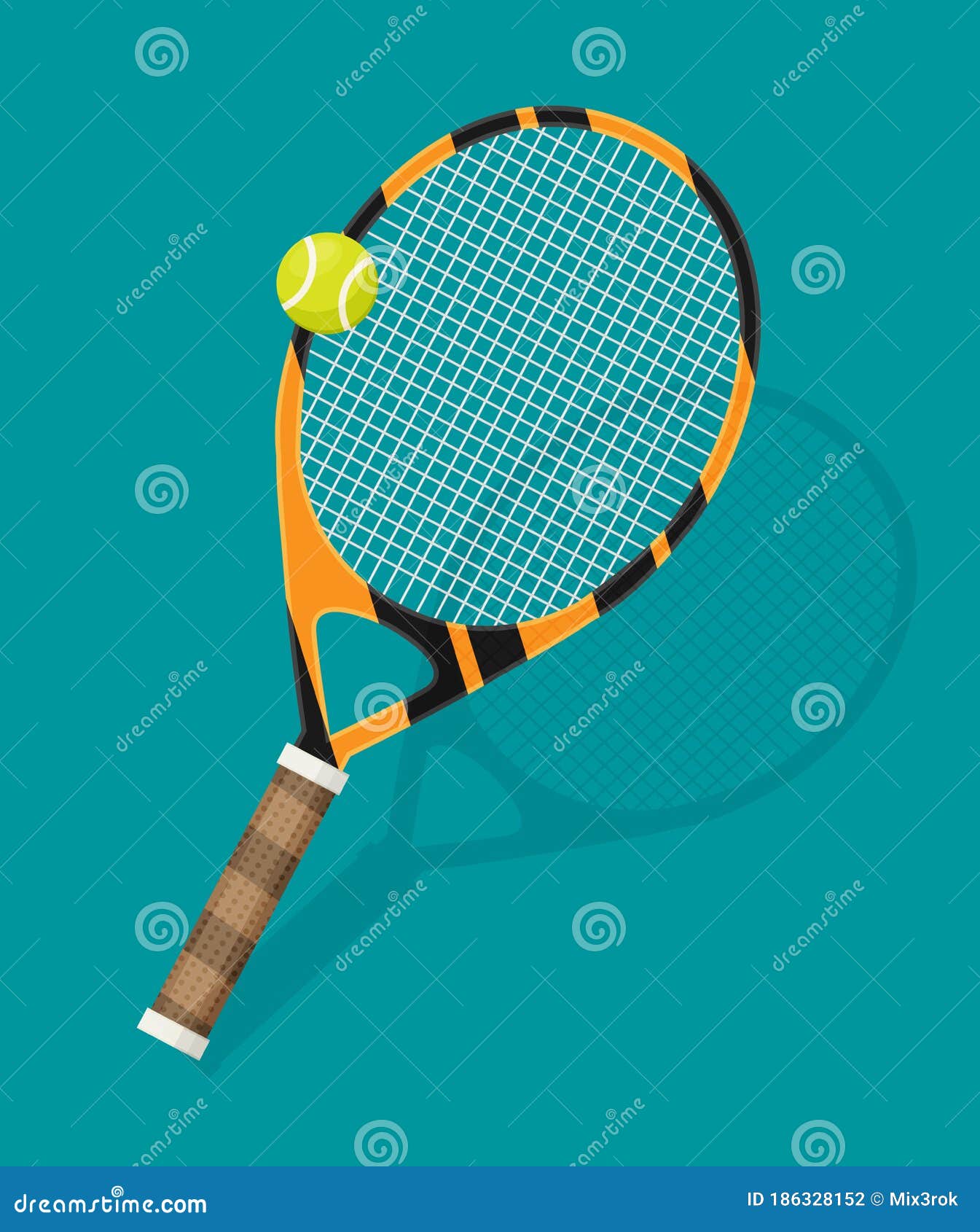 Tennis Player Racket Hit the Ball Stock Vector - Illustration of tennis ...