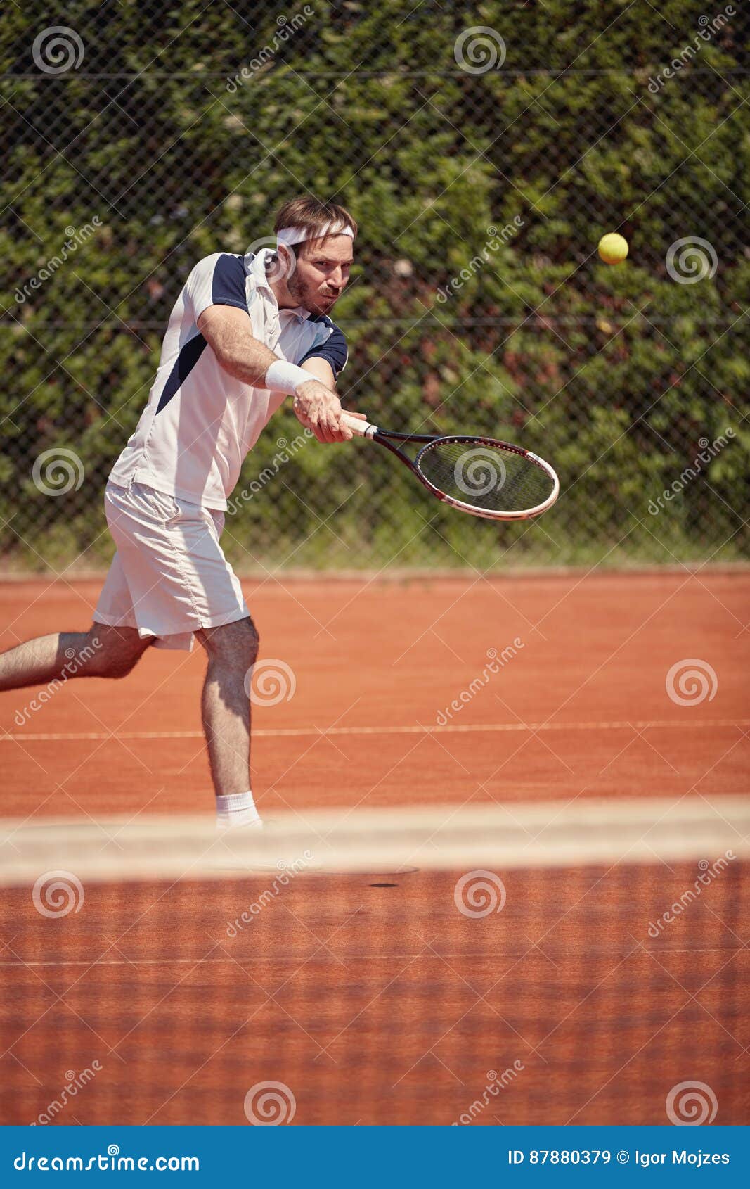 Tennis player serving ball stock image. Image of caucasian - 87880379