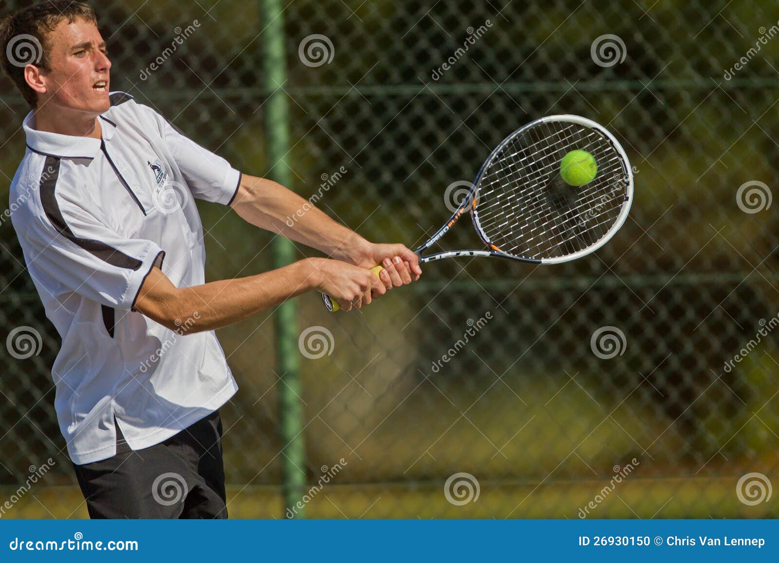 Tennis Player Strike editorial image. Image of racket - 26930150