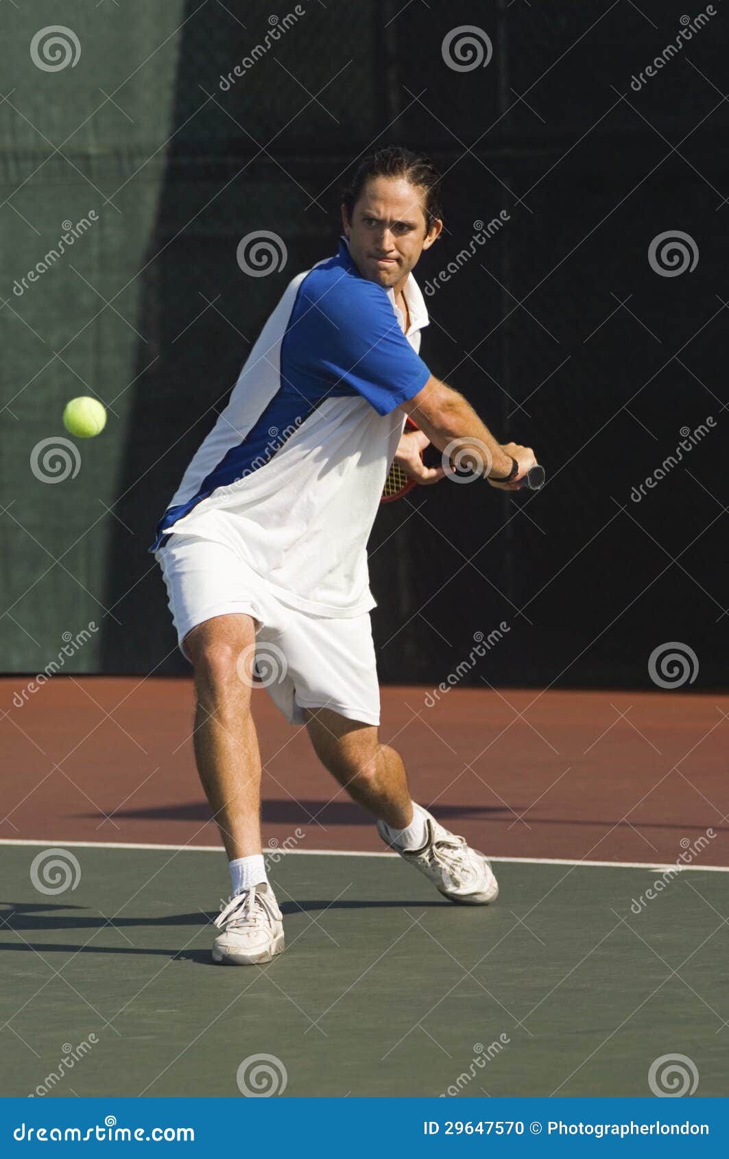 Tennis Player about To Hit a Ball Stock Photo - Image of match, facial ...