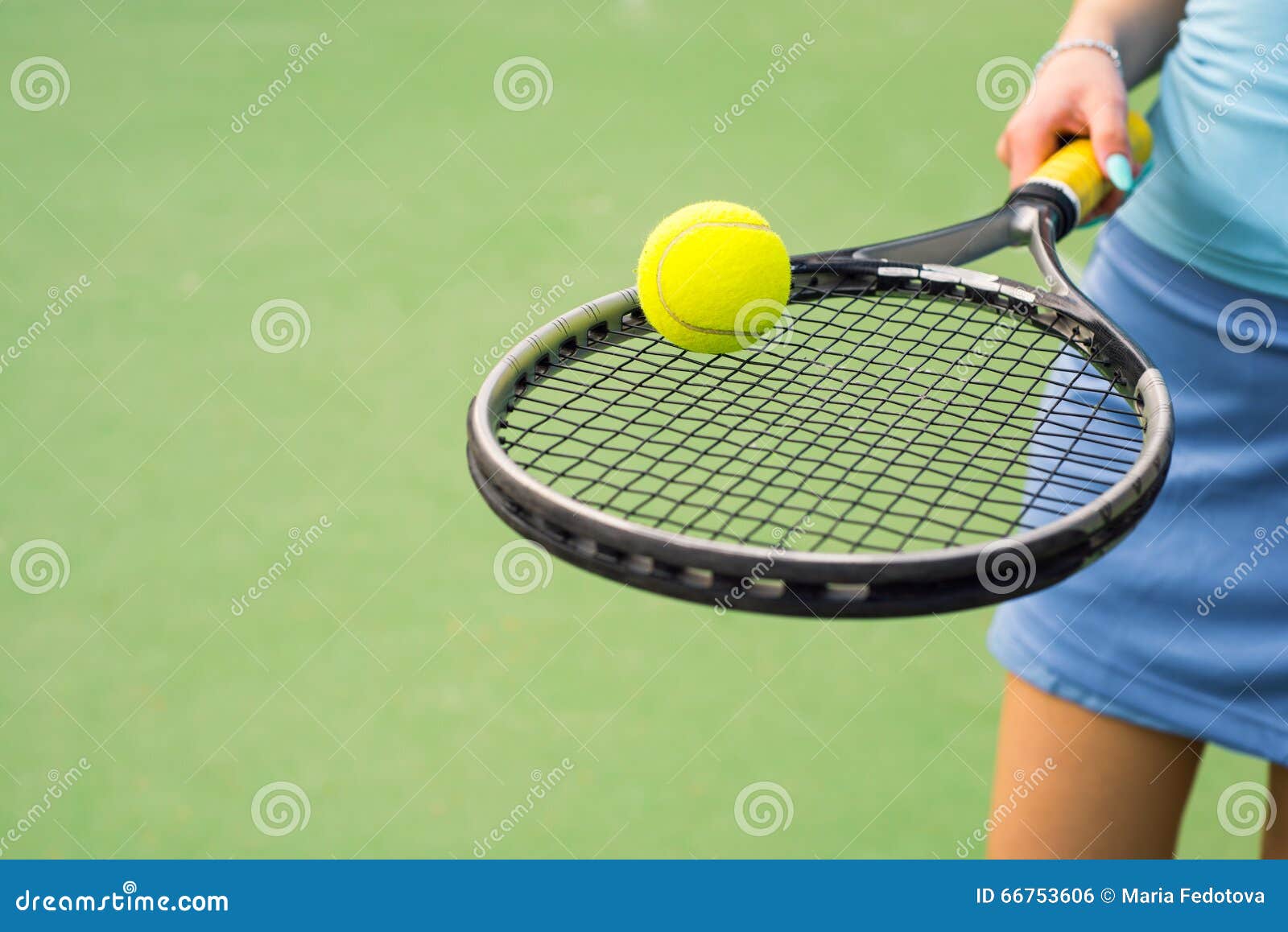 Tennis Rachet with a Ball stock photo. Image of score - 66753606