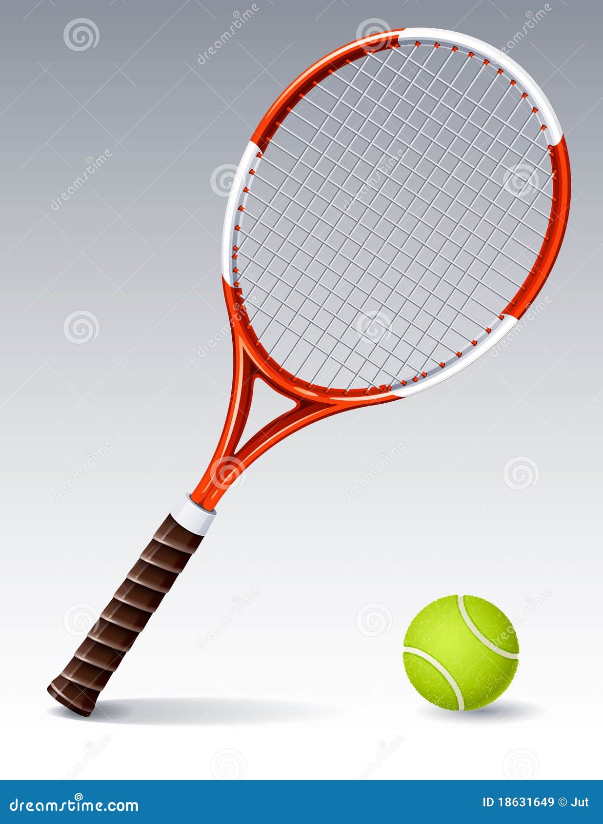 Tennis Racket Cartoon Vector Illustration | CartoonDealer.com #30515308