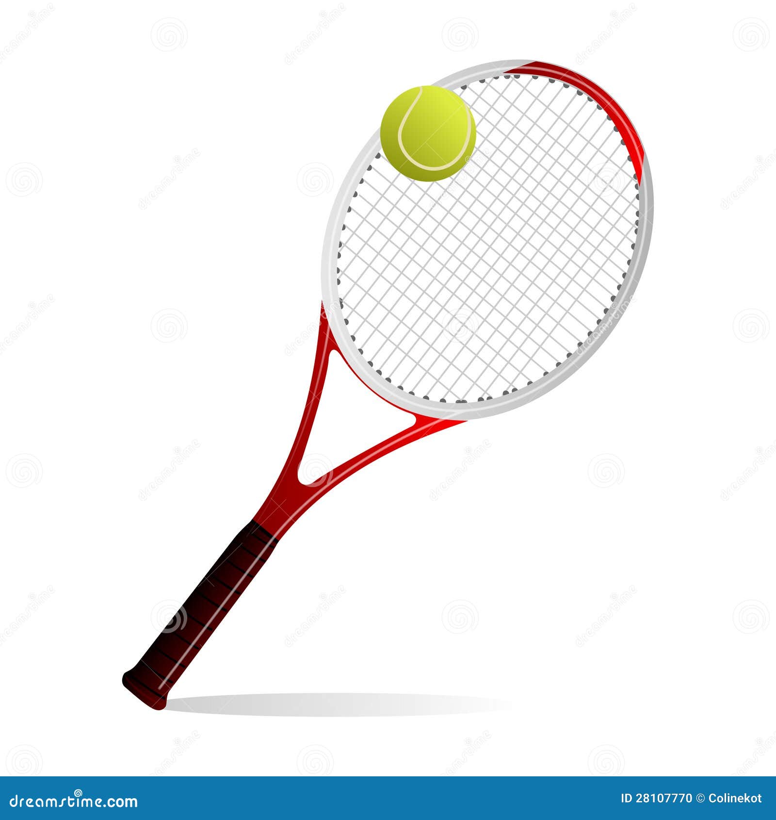 Tennis Racket Cartoon Vector | CartoonDealer.com #83377577