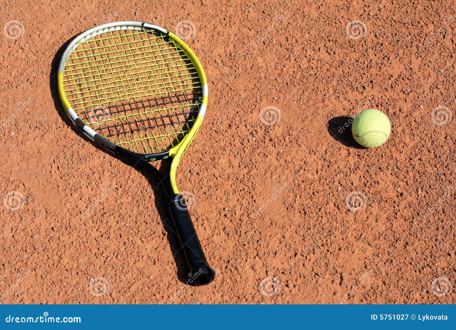 Tennis-racket and ball stock image. Image of competitive - 5751027