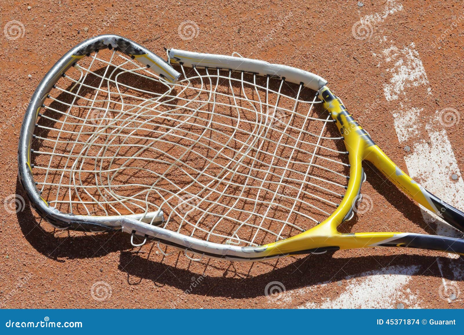 Tennis racket crashed stock photo. Image of action, champion - 45371874