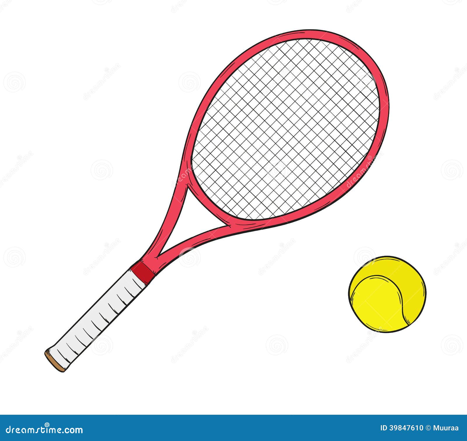 Tennis Racket Stock Vector - Image: 39847610