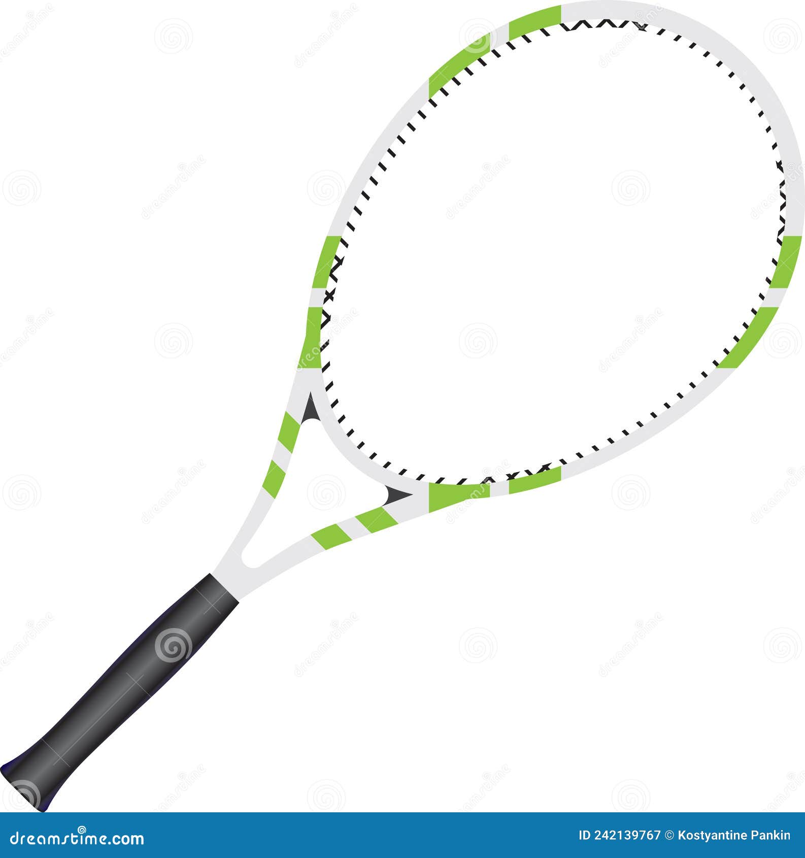 Tennis Racket without Strings Stock Vector - Illustration of playing ...