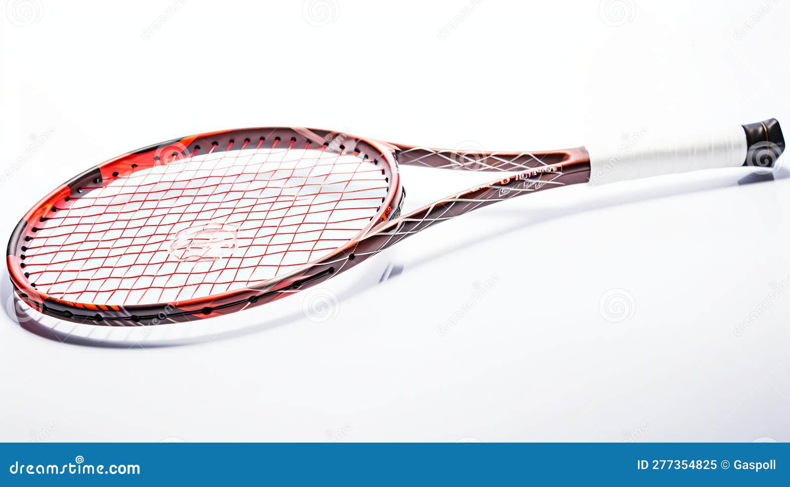 Tennis Racket on White Background. AI Generative Stock Illustration ...
