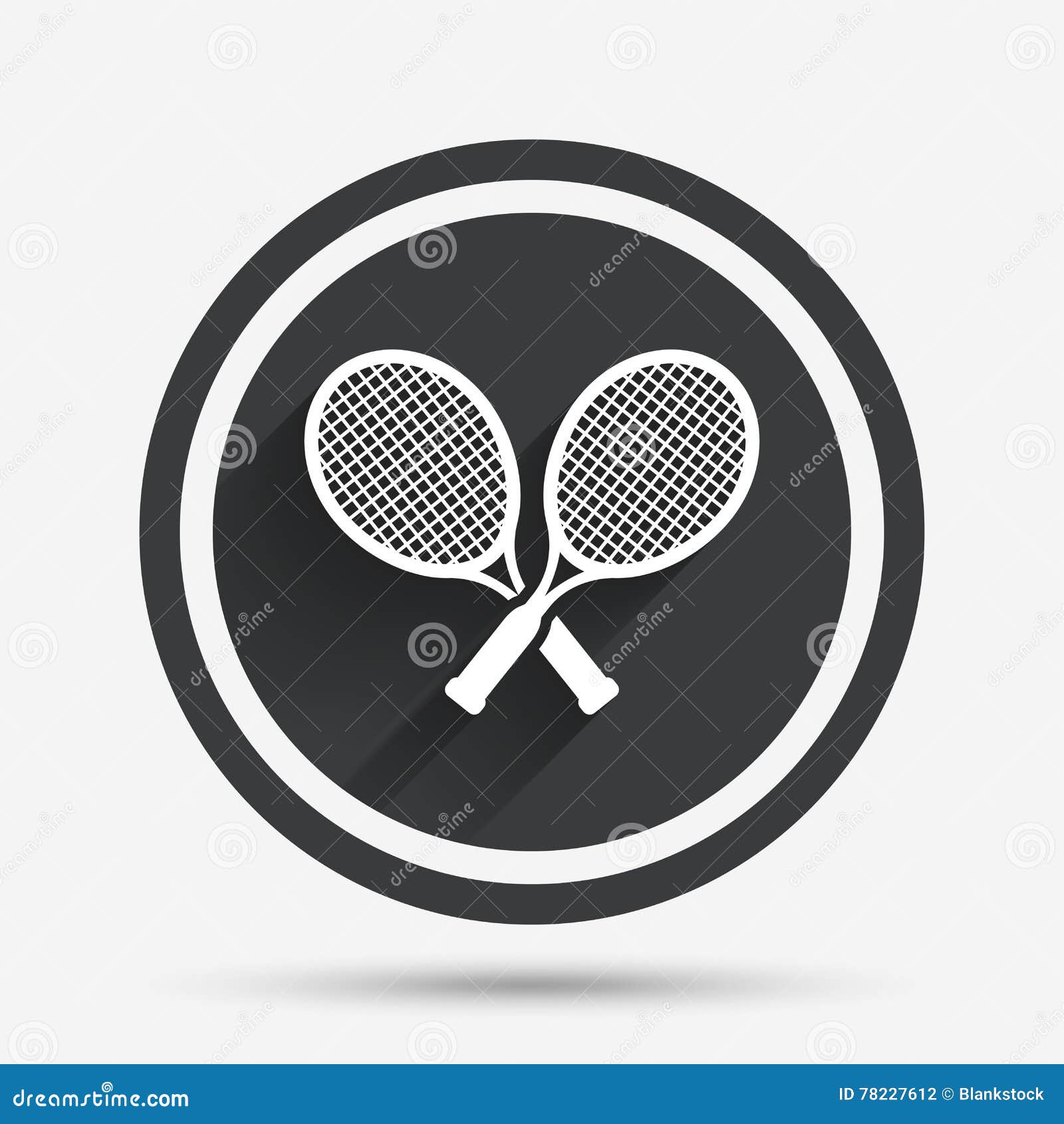 Tennis Rackets Sign Icon. Sport Symbol Stock Vector - Illustration of ...