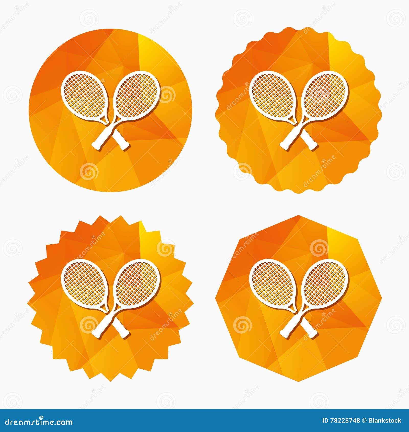 Tennis Rackets Sign Icon. Sport Symbol Stock Illustration ...