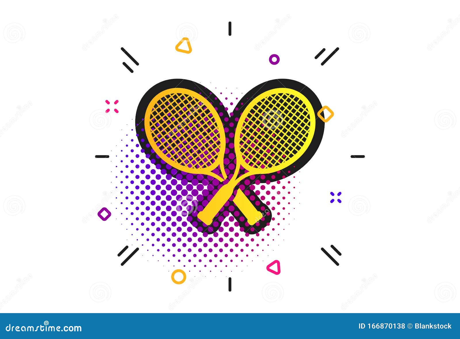 Tennis Rackets Sign Icon. Sport Symbol. Vector Stock Vector ...
