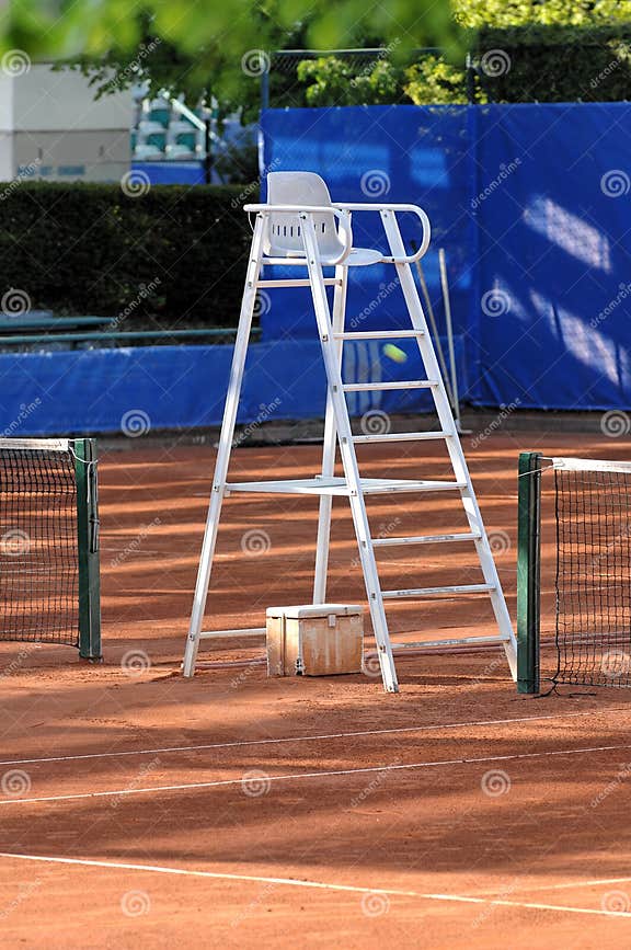 Tennis referee chair stock image. Image of athletic, club - 2344963