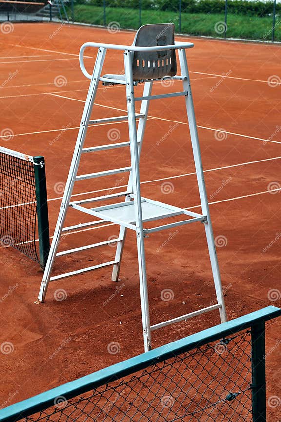 Tennis referee chair stock image. Image of simple, tennis - 5208975