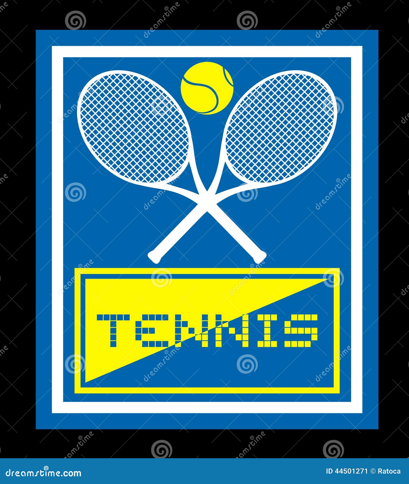 Tennis sign stock vector. Illustration of tell, intelligent - 44501271