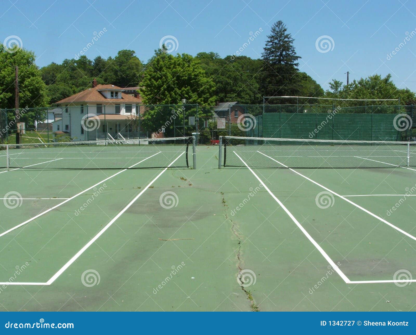 Tennis Stock stock image. Image of outdoors, green, cournt - 1342727
