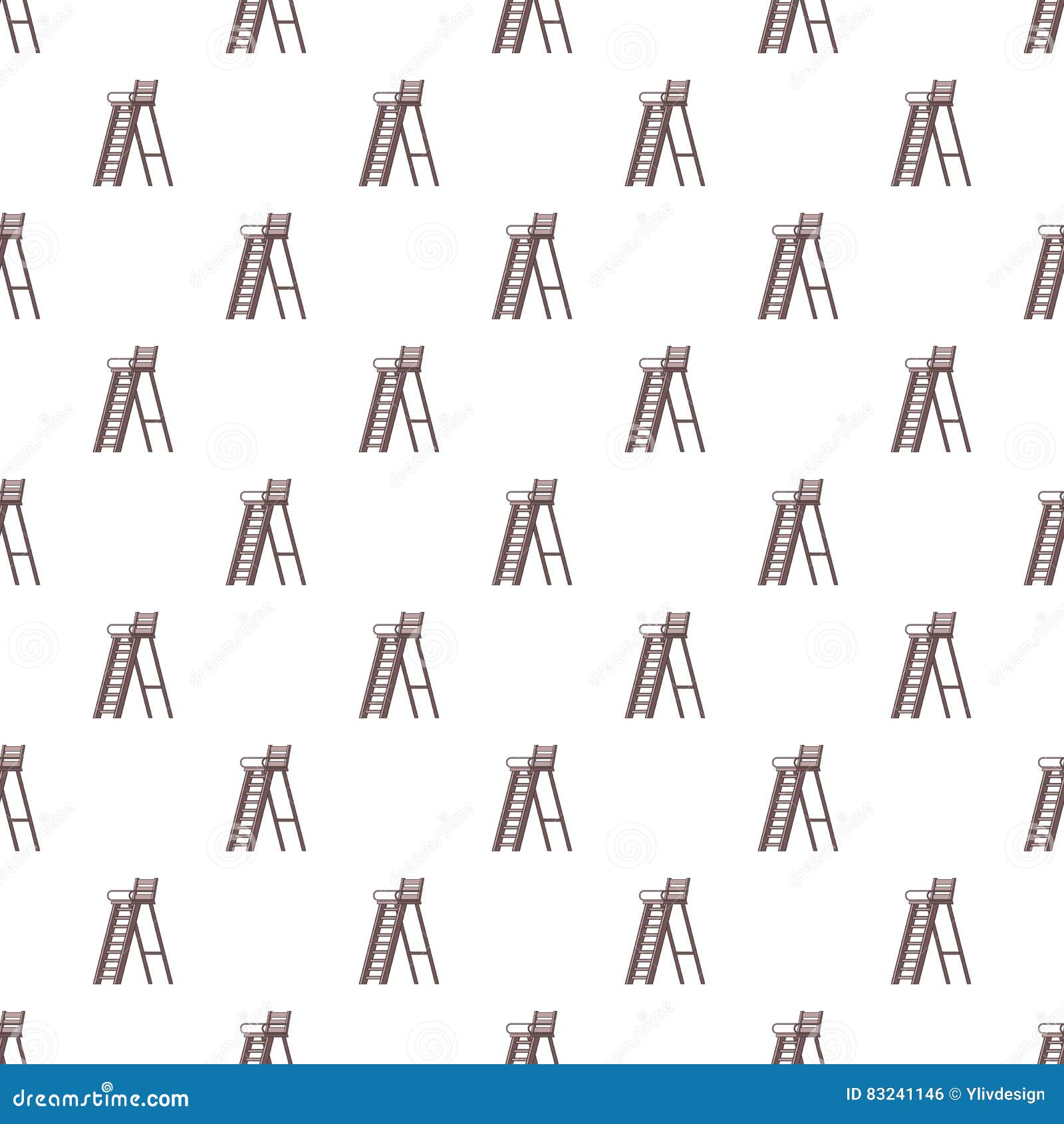 Tennis Tower For Judges Icon White Vector Illustration | CartoonDealer ...