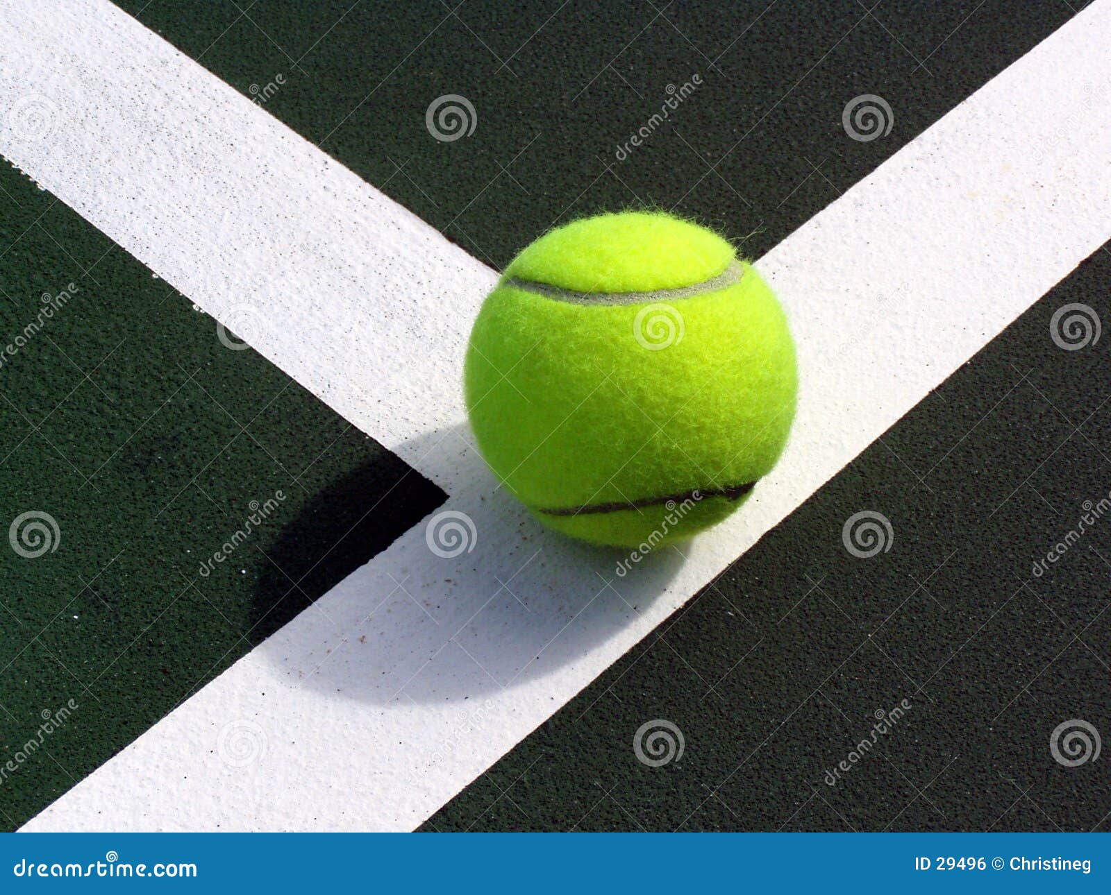 Tennist Ball on the Line stock photo. Image of edges, stripes - 29496