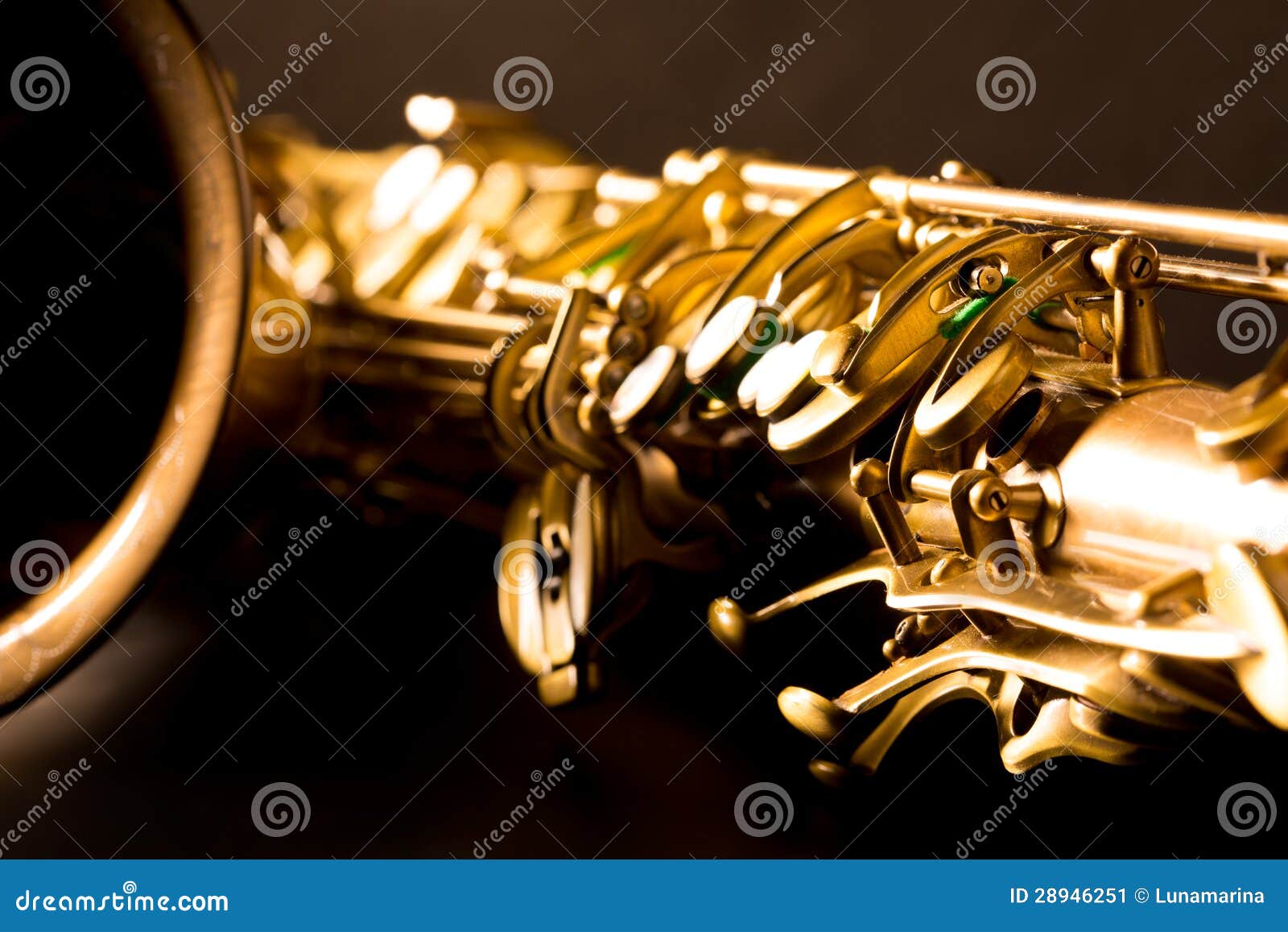 Tenor Sax Golden Saxophone Macro Selective Focus Stock Image - Image of ...