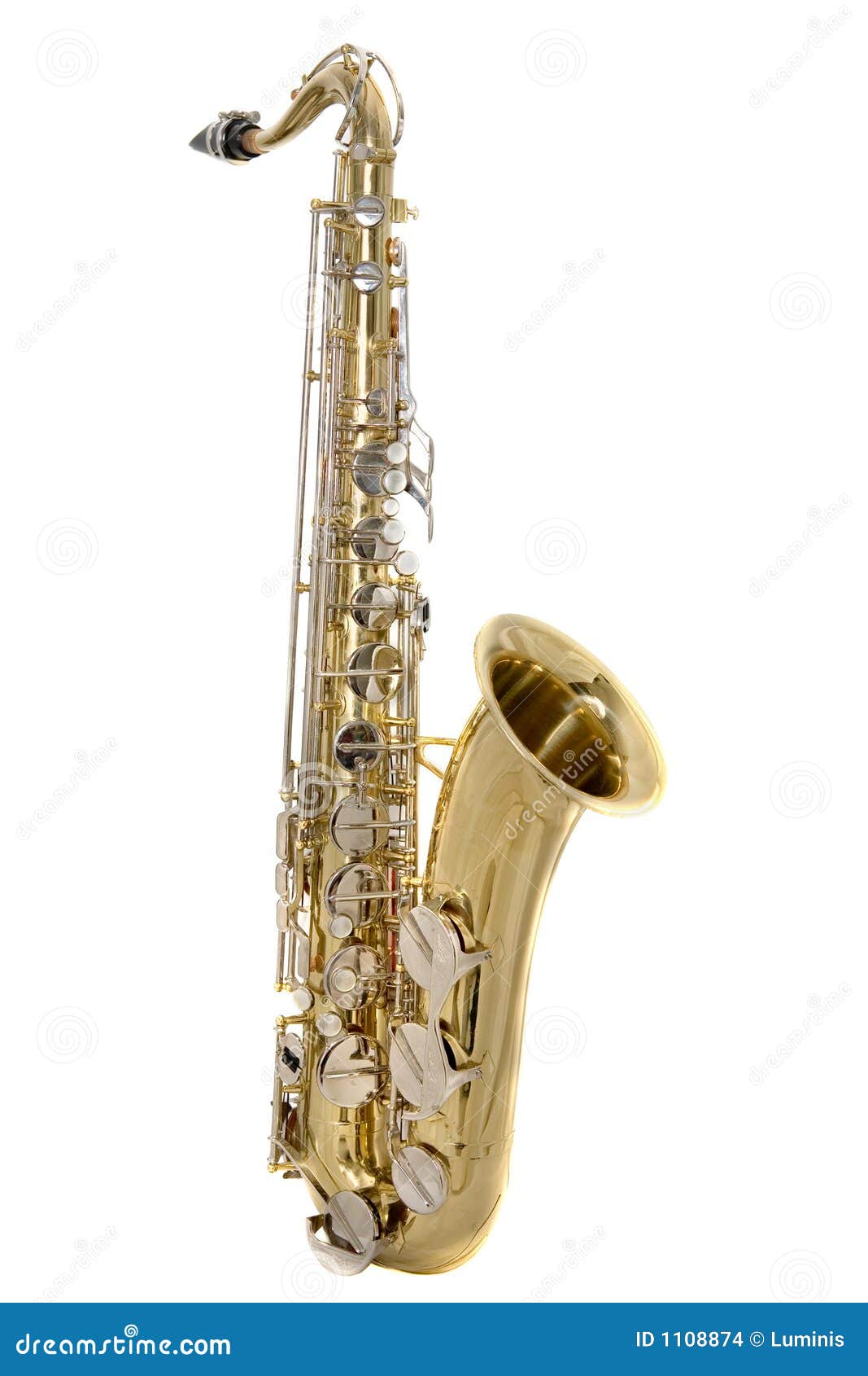 Tenor Saxophone stock photo. Image of white, honk, rock - 1108874