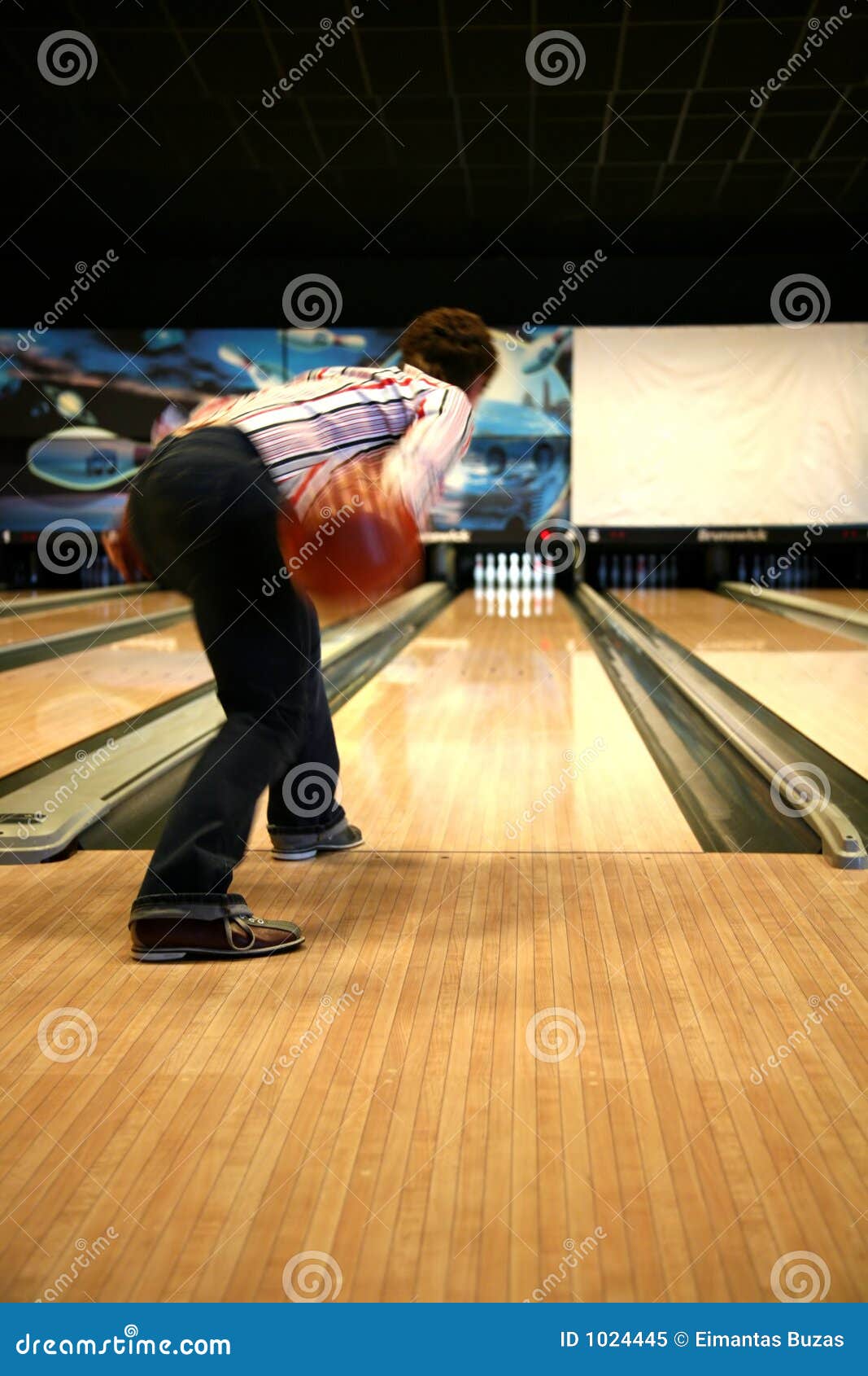Tenpin Bowling stock image. Image of parquet, activity - 1024445