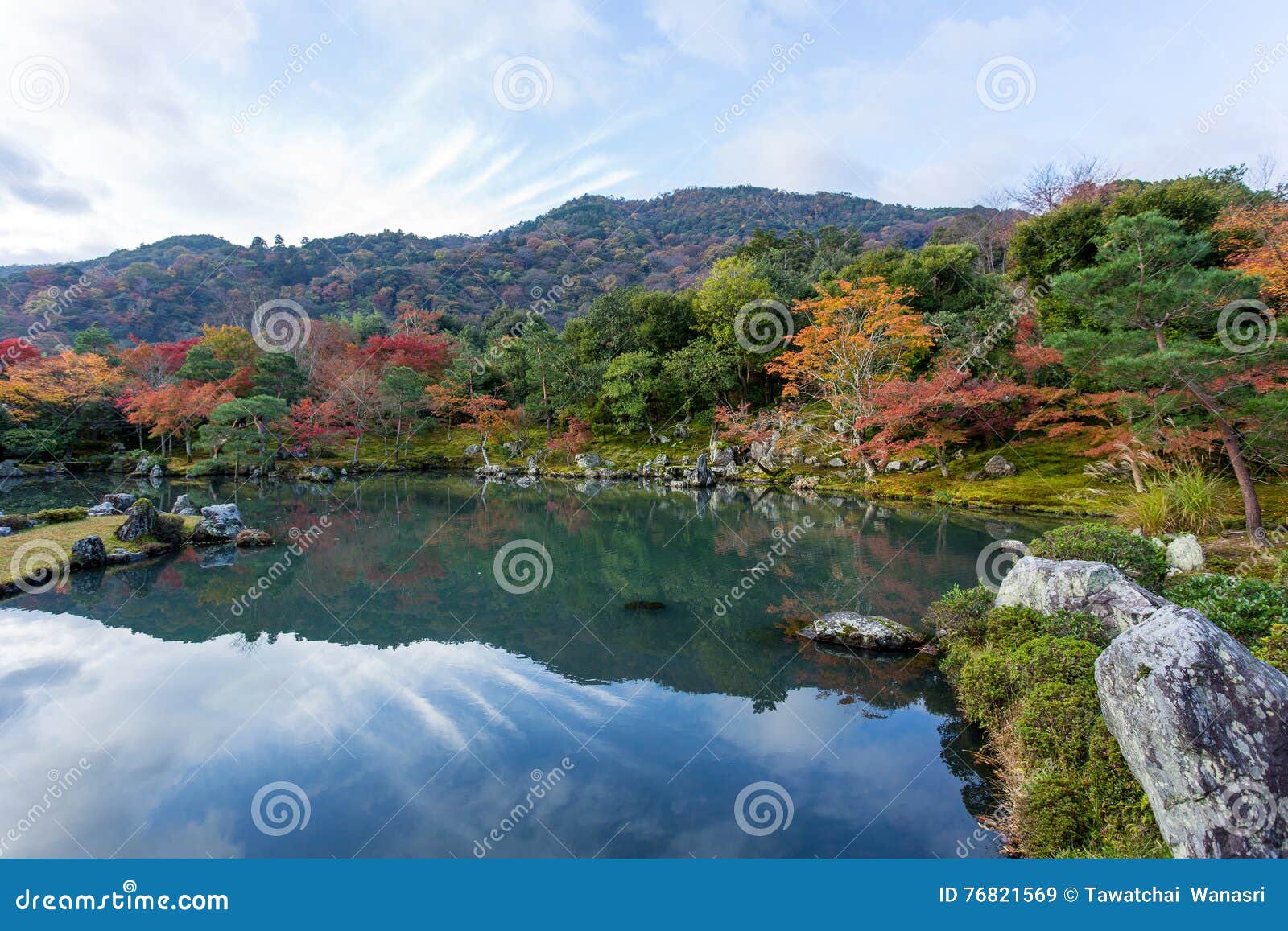Tenryu-ji temple stock image. Image of leaves, destination - 76821569