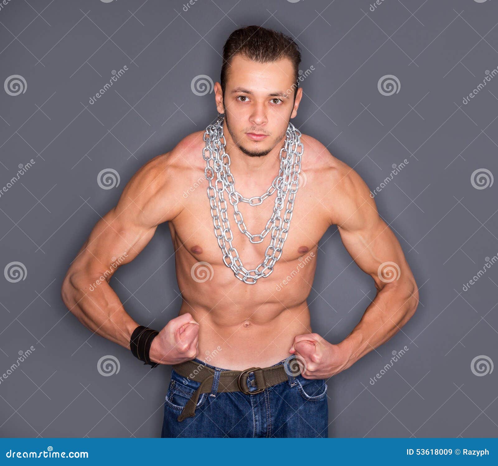 Tense man stock image. Image of determined, muscular - 53618009
