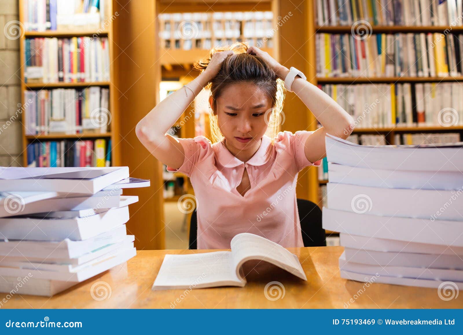 Tensed Young Woman Covering Ears To Refuse Listening To Problems ...
