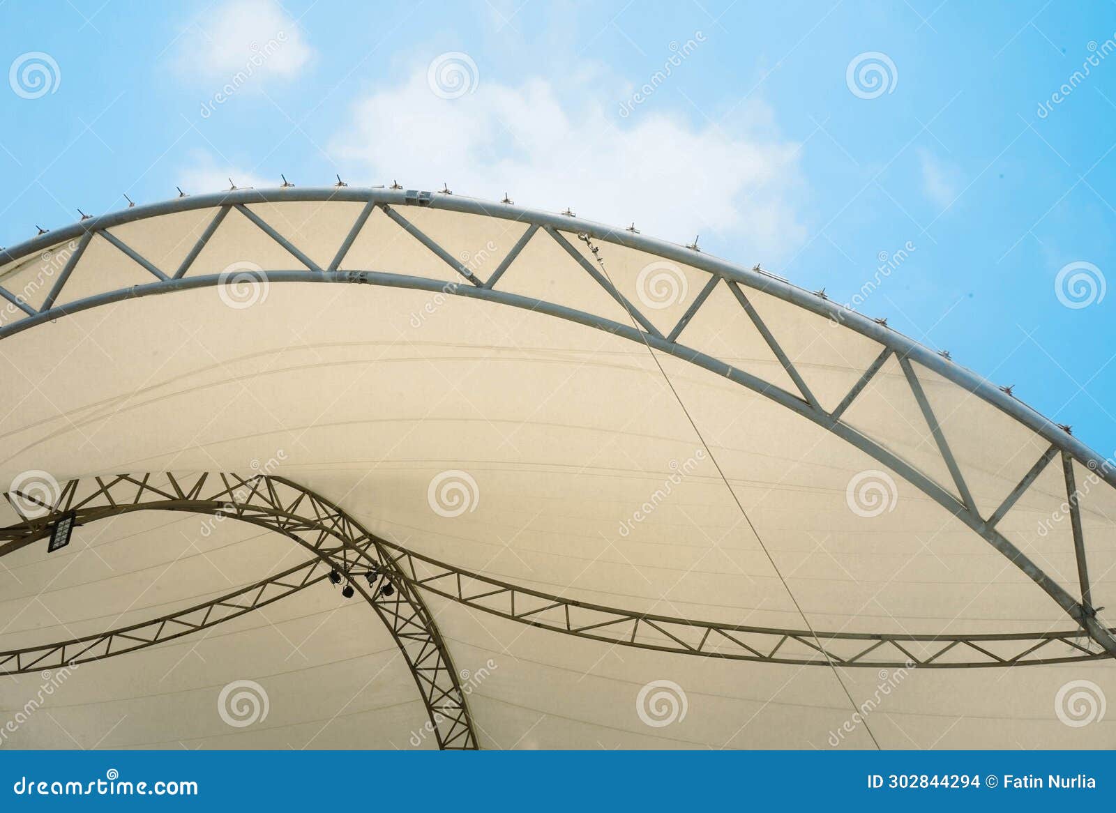 The Details of Tensile Membrane Structure Stock Photo - Image of ...