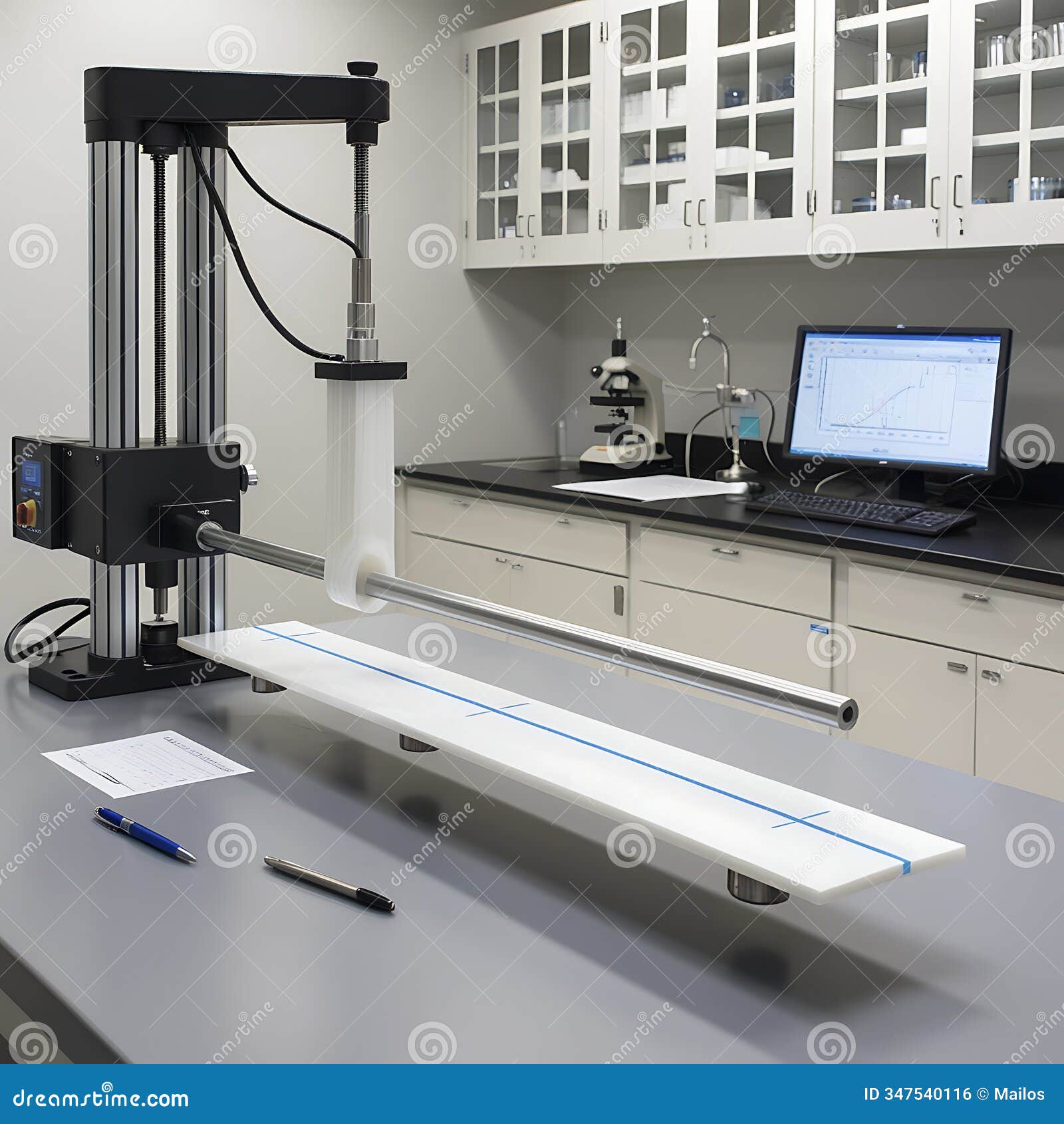 Tensile Strength Test of Thermoplastic Sample in Precision Laboratory ...