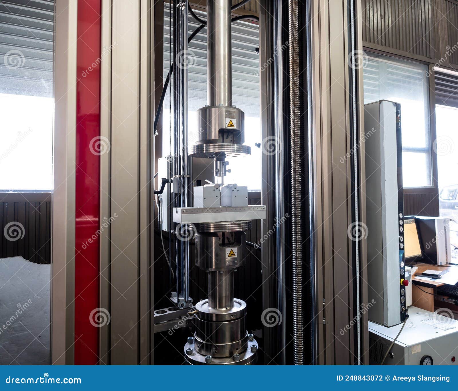 Tensile Strength Tester Machine in Use Stock Photo - Image of ...
