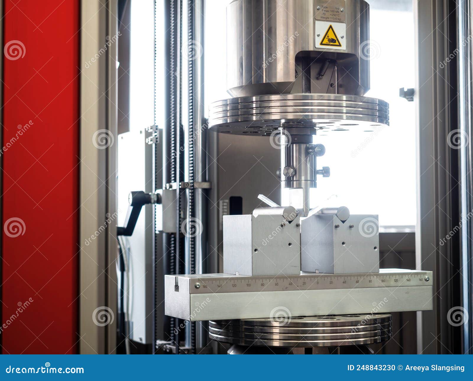 Tensile Strength Tester Machine in Use Stock Photo - Image of break ...