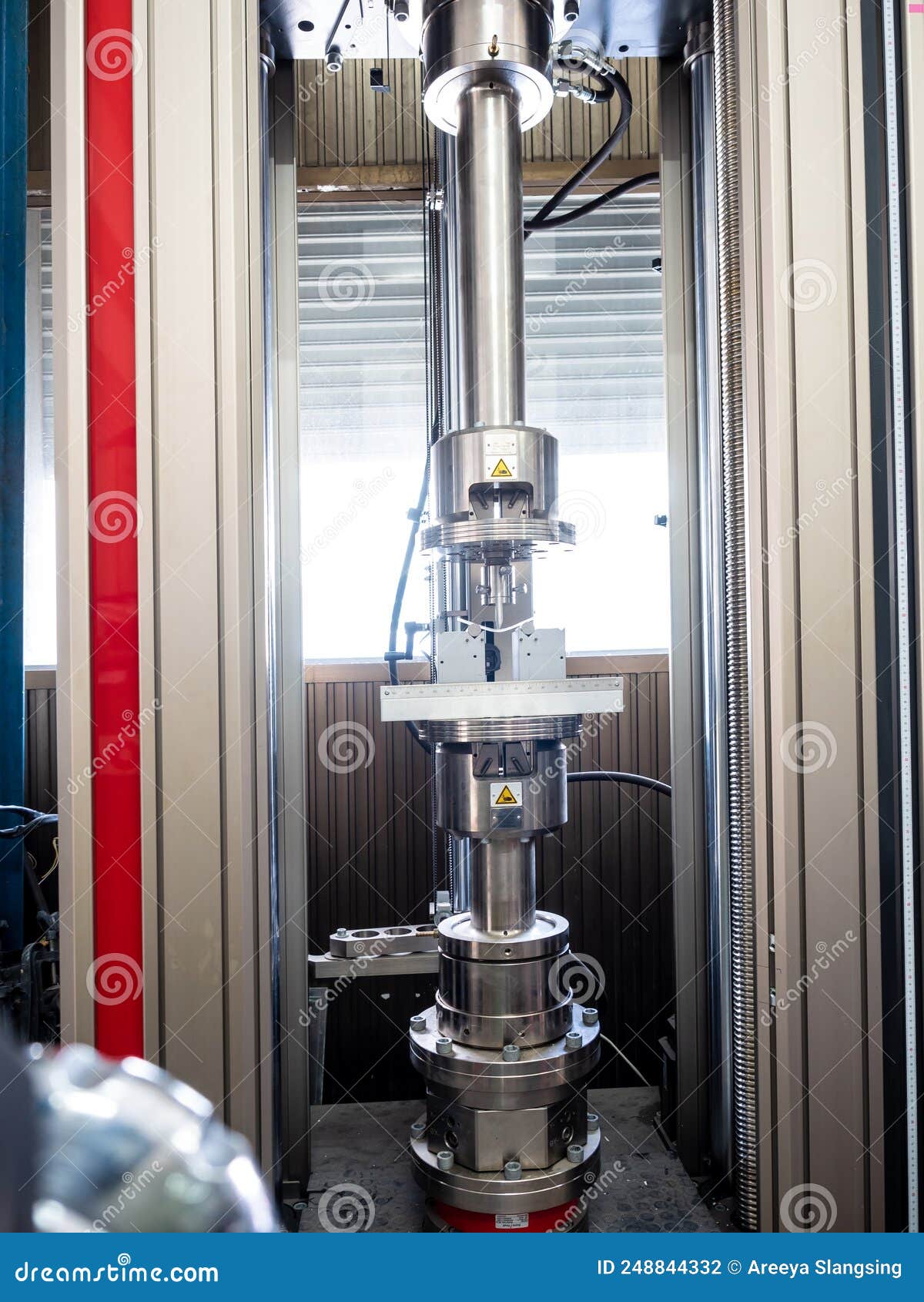 Tensile Strength Tester Machine in Use Stock Photo - Image of cement ...