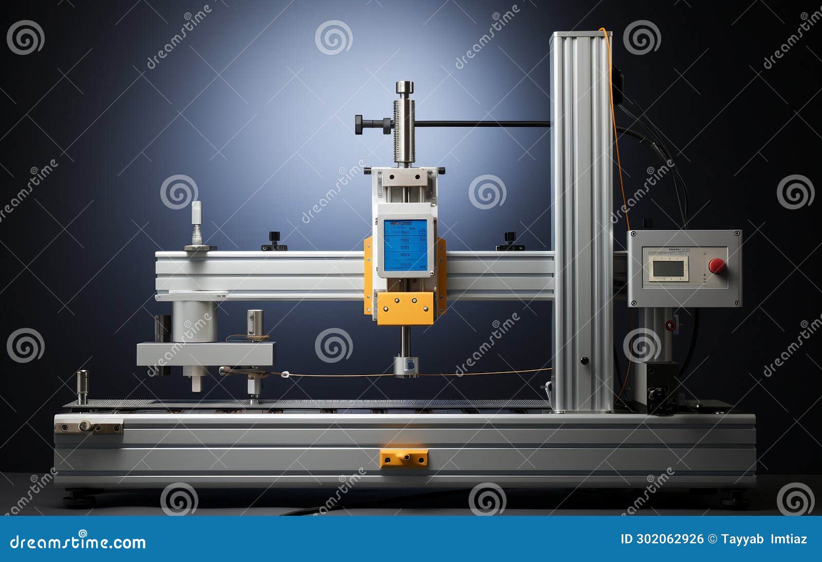 Tensile Testing Machines Isolated On A Transparent Background. Stock ...
