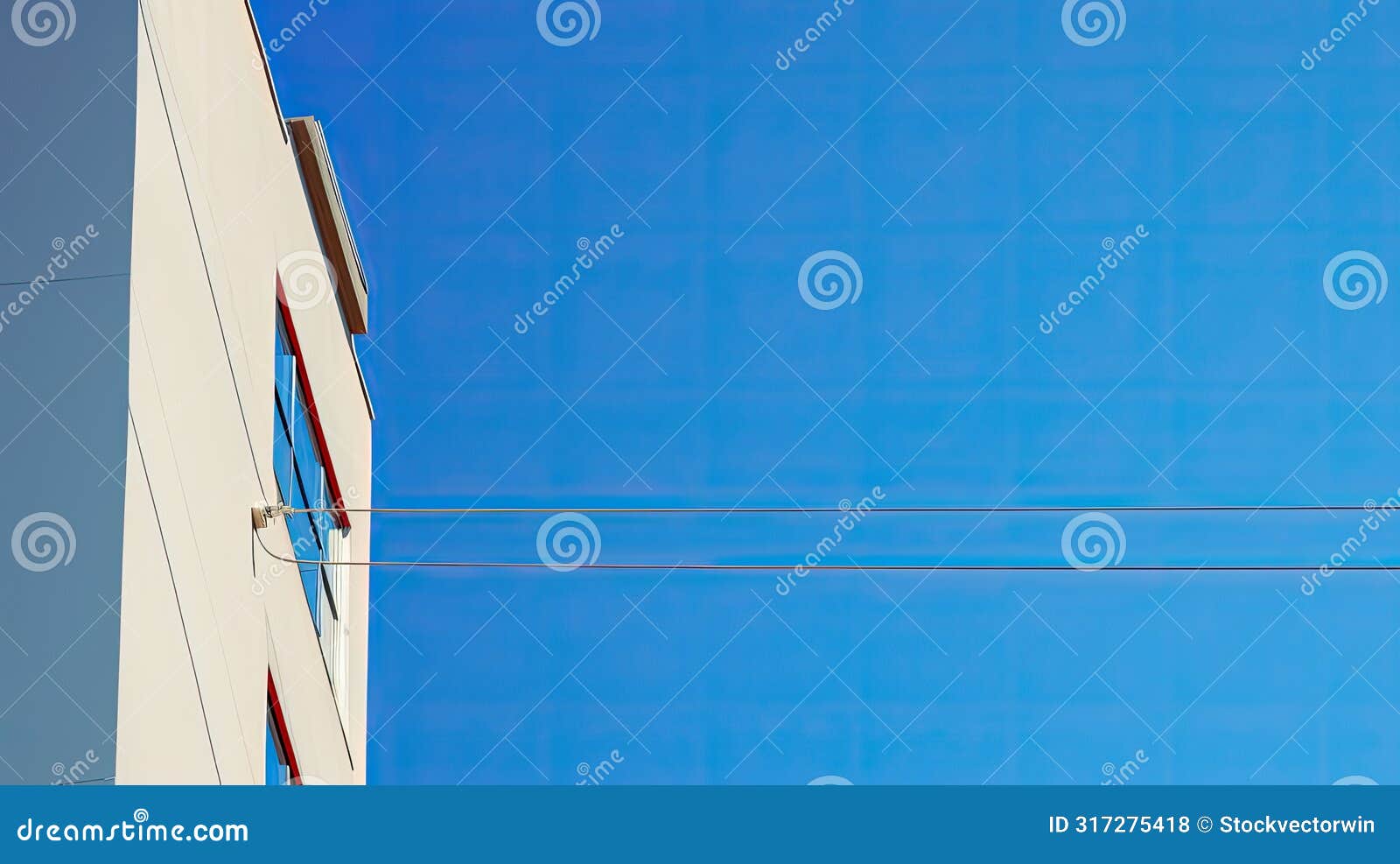 Tension Hanging Cables in the Second Photograph Stock Illustration ...