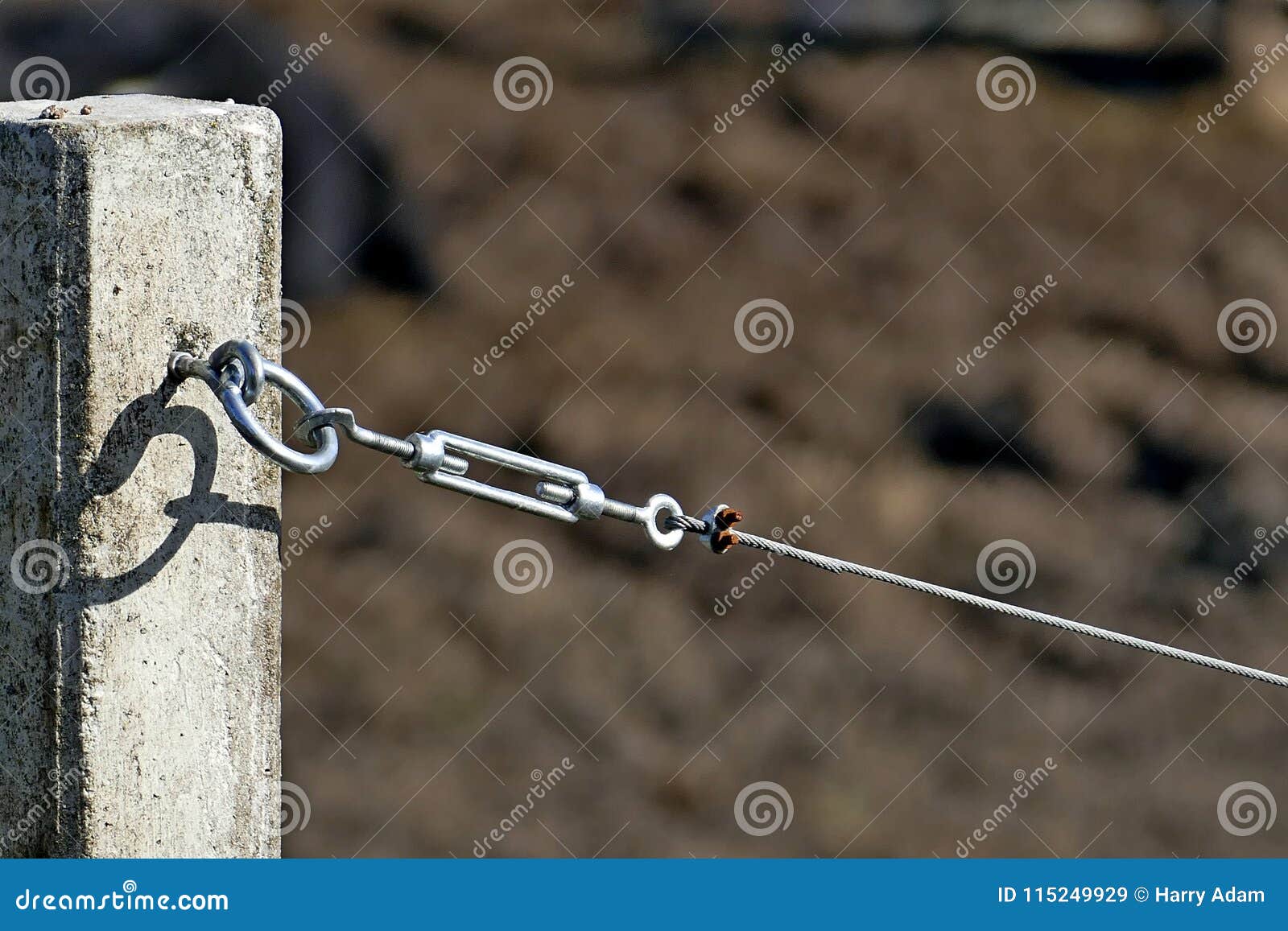 Tension Hook with Wire Rope Stock Image - Image of chain, metal: 115249929