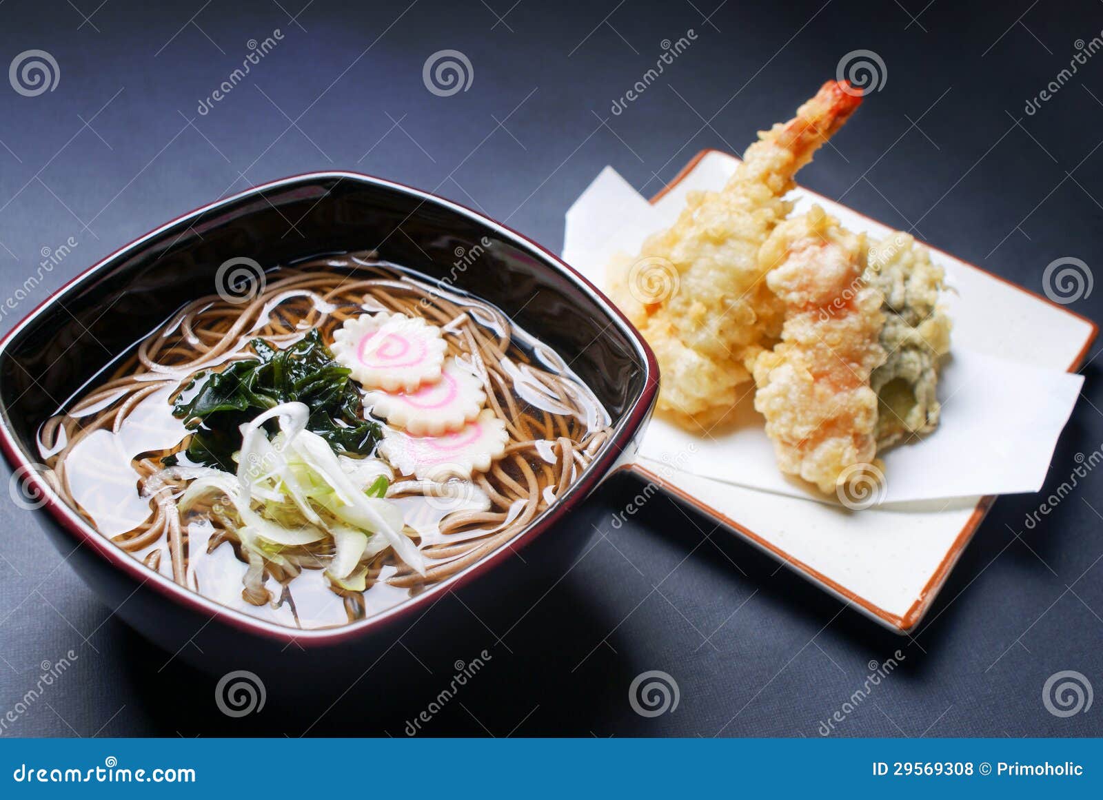 Tensoba stock photo. Image of plate, tempura, main, cuisine - 29569308