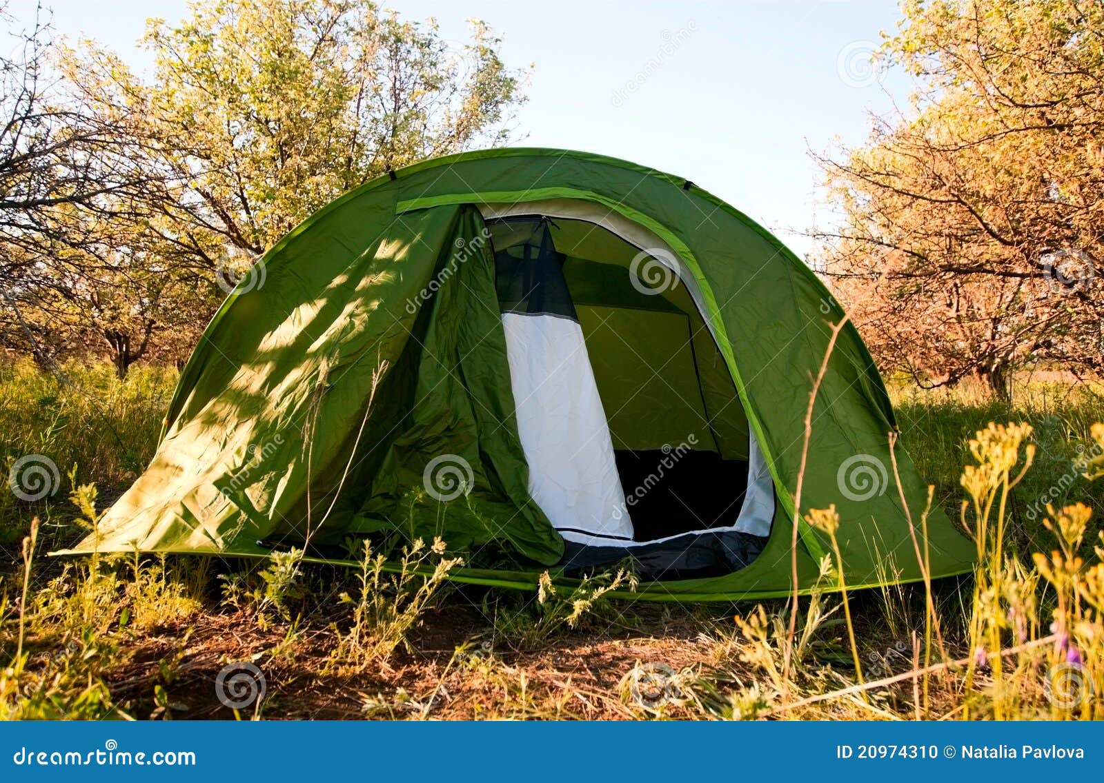 Tent stock photo. Image of holidays, garden, tourism - 20974310