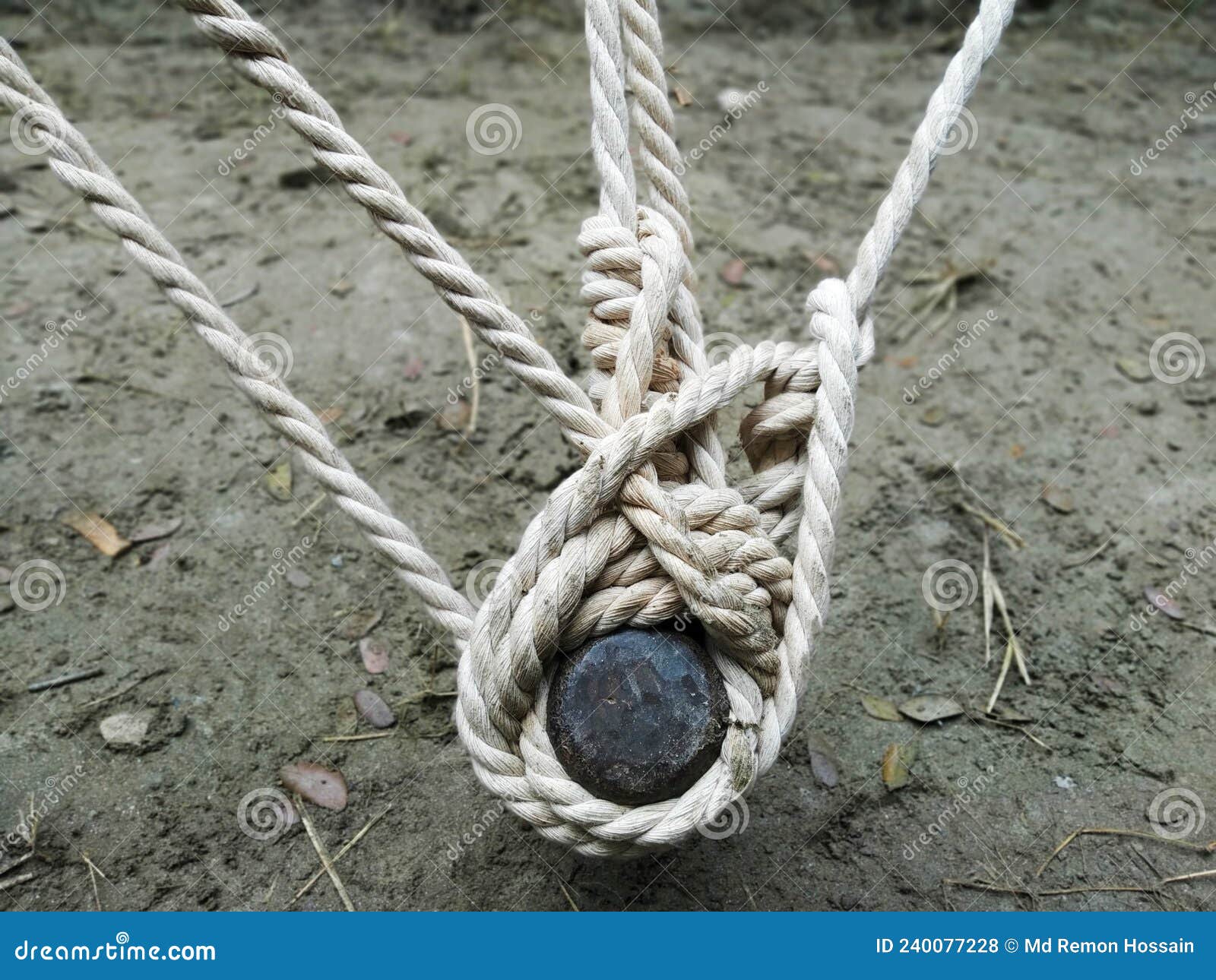 Tent Binding with rope stock photo. Image of binding - 240077228