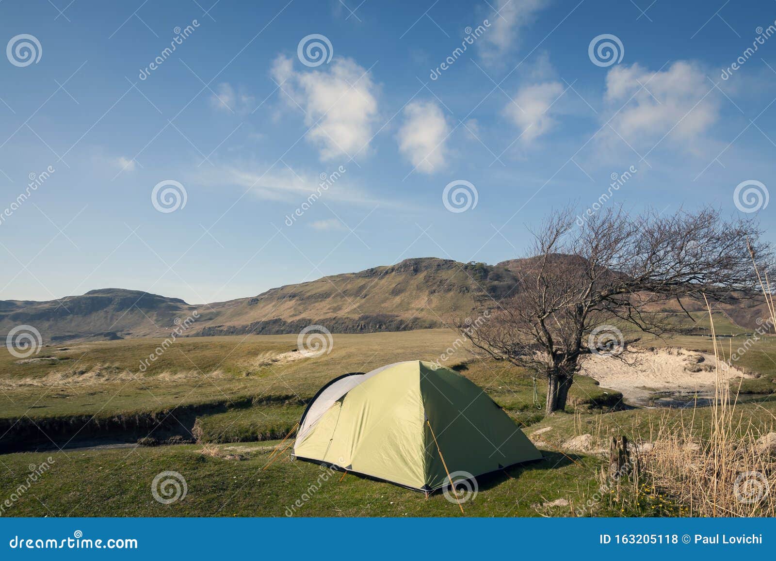 Tent at Calgary Beach on Mull Editorial Stock Photo - Image of empty ...