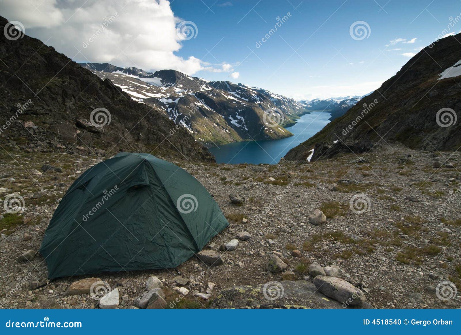 Tent camp stock photo. Image of lake, camping, outdoor - 4518540